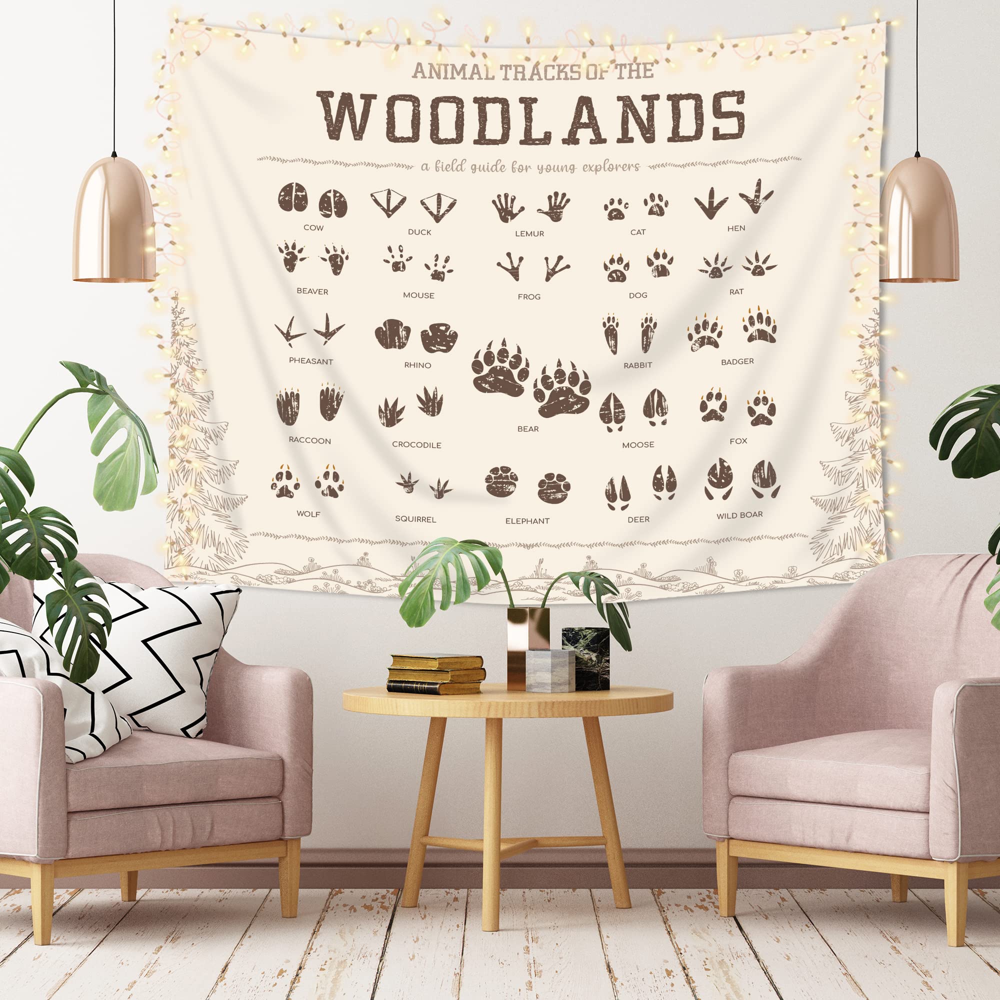 Wild Animal Paw Prints