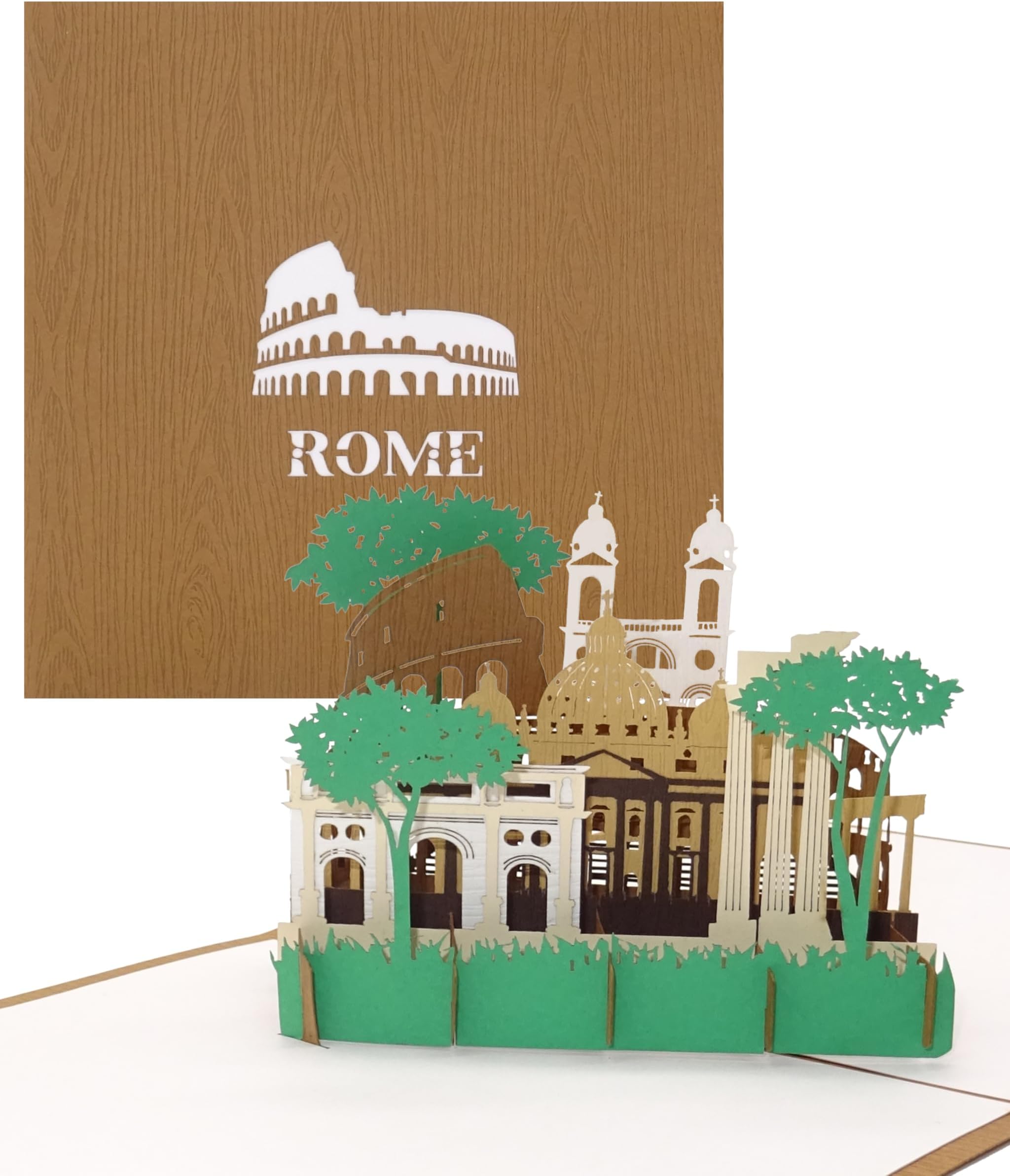 Tarjeta 3D Pop Up "Roma - Panorama" como recuerdo, cupón, tarjeta de ...