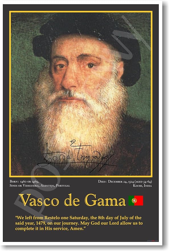 Amazon.com: European Explorers: Vasco de Gama: Prints: Posters & Prints