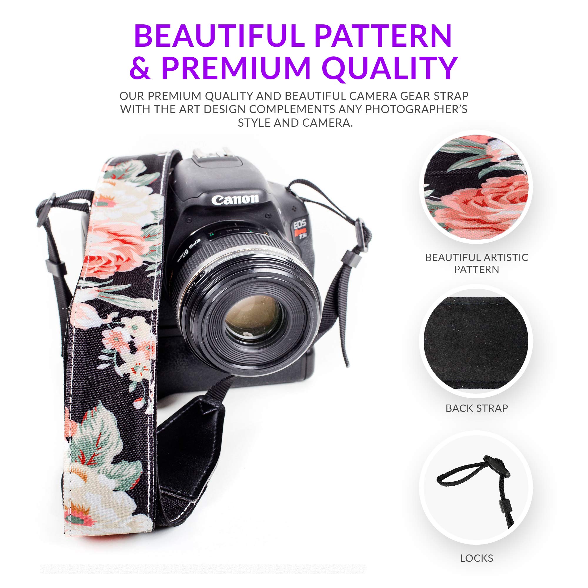 Roses Camera Straps
