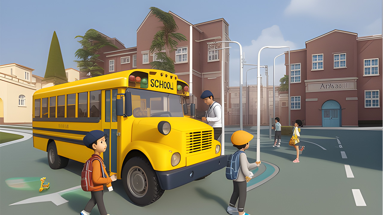 High School Crazy Bus Driving Simulator 3D: Kids Transport Simulator ...