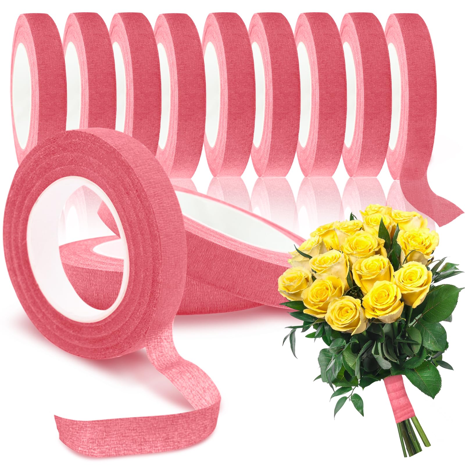 Snapklik.com : Max Shape 12 Rolls 1/2 Inch 30 Yard Floral Tapes For ...