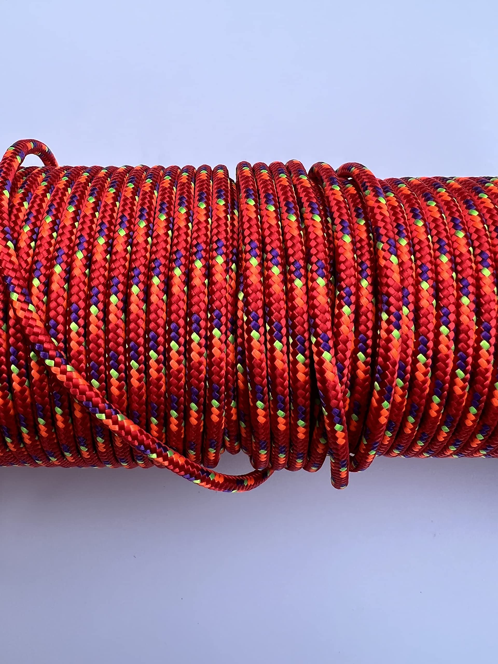 Buy Dyneema Super lite rope 10 metres x 4mm red/orange with fleck (40m ...