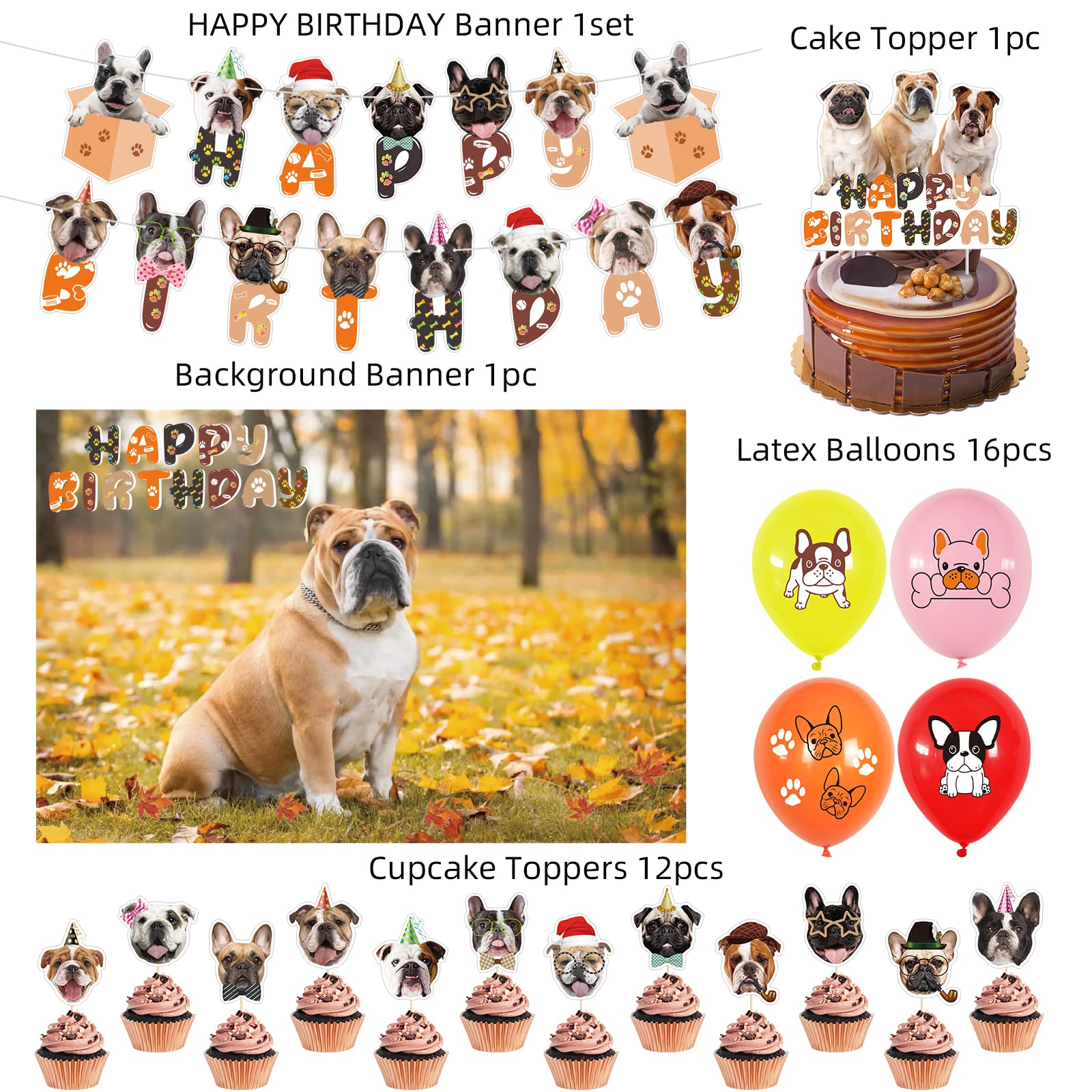 French Bulldog Party Decorations Bright And Vivid French Bulldog Card