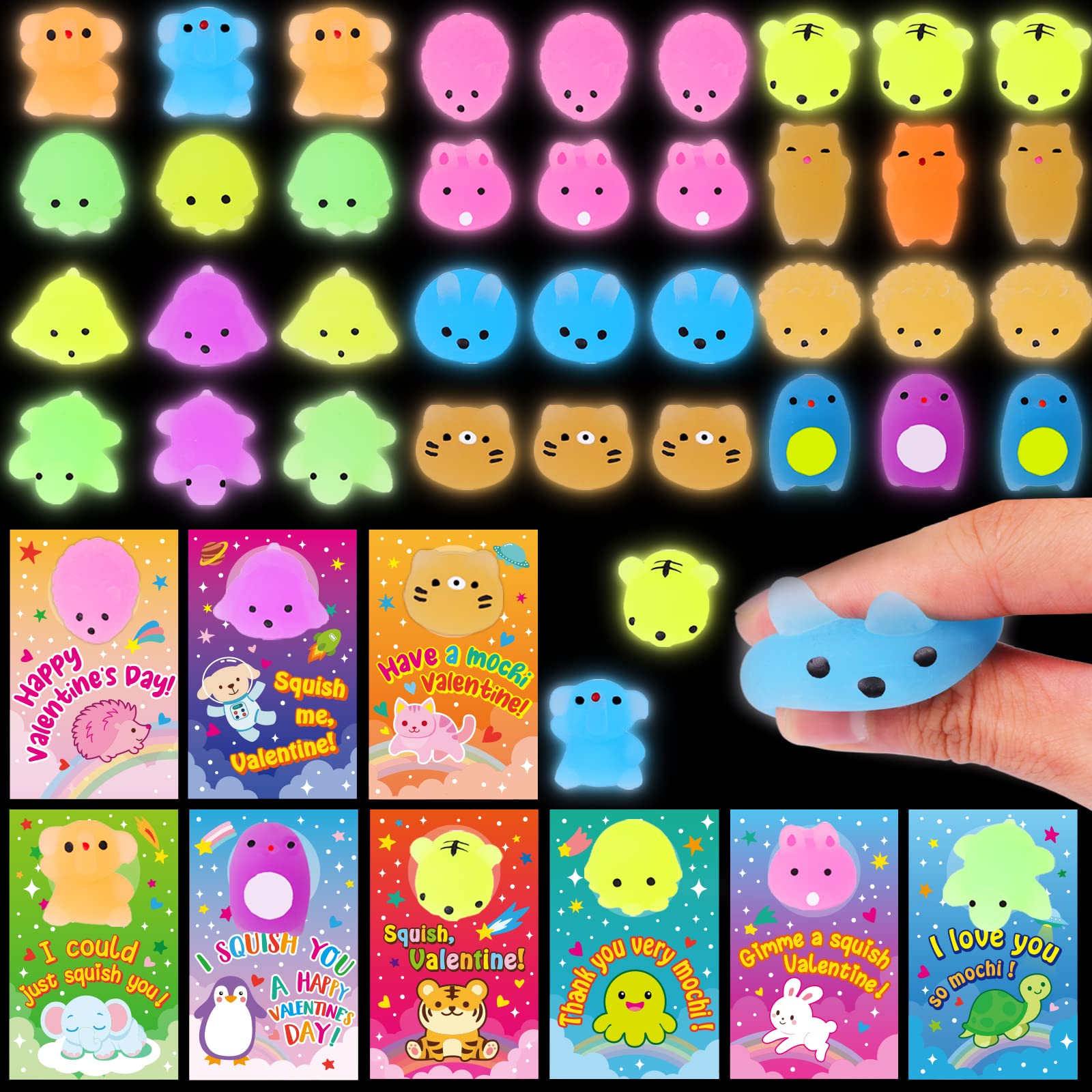 Snapklik.com : 36 Pack Valentines Day Party Favors For Kids Animal ...