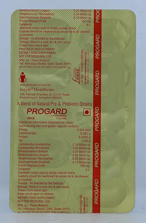Progard 40mg - Strip of 10 Capsules : Amazon.in: Health & Personal Care