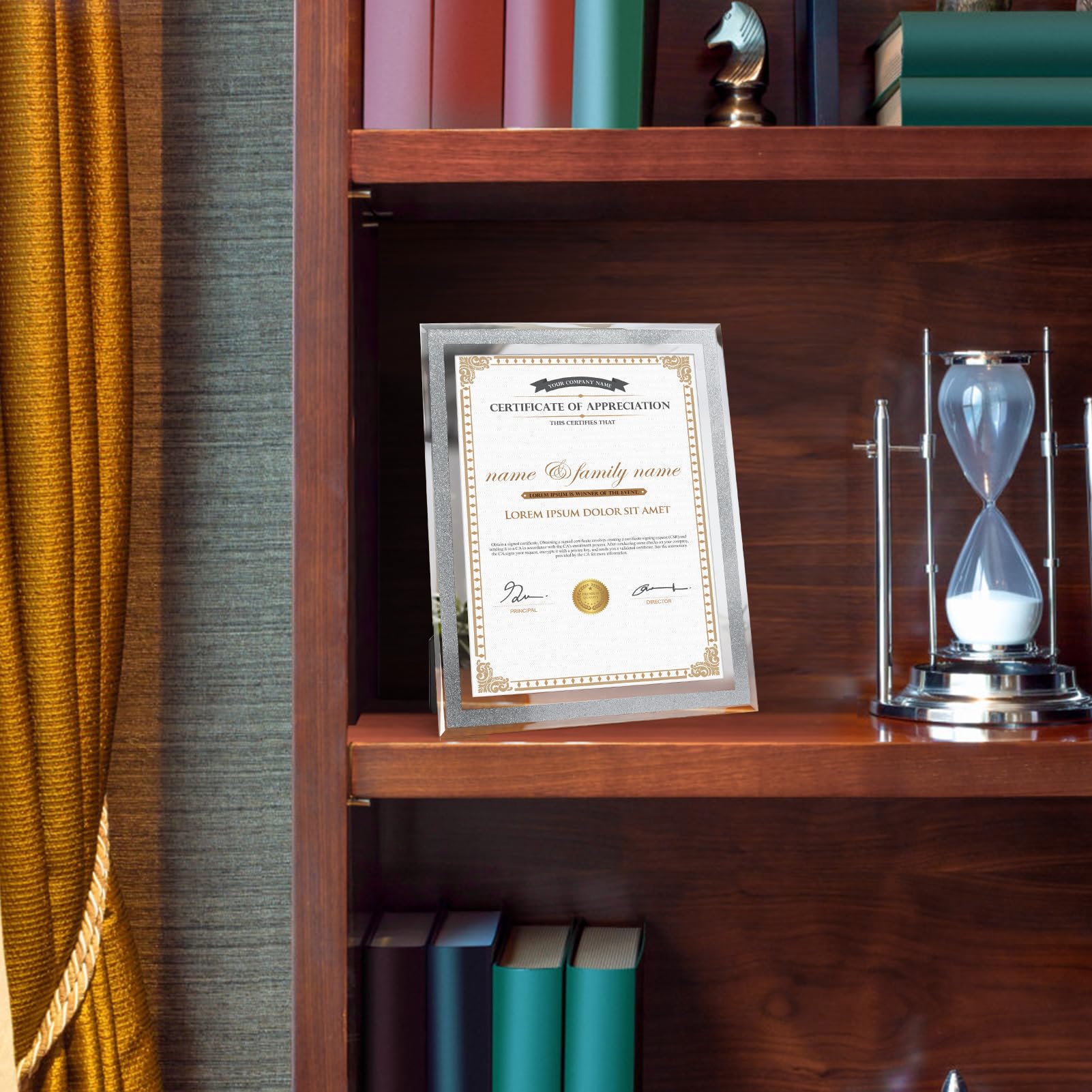 Snapklik.com : 8.5x11 Picture Frames, 6 Packs Silver Glass Certificate ...