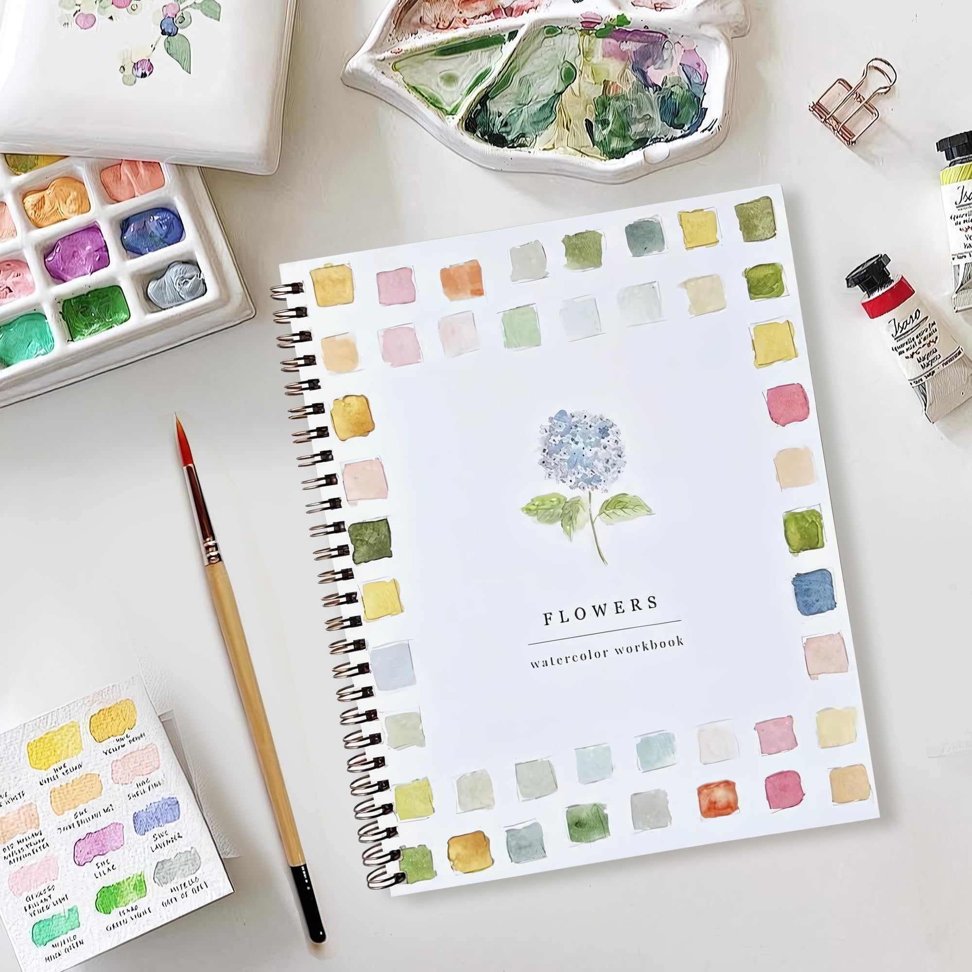 12 Painting Projects Watercolor Workbook For Beginners – 12 Pre ...