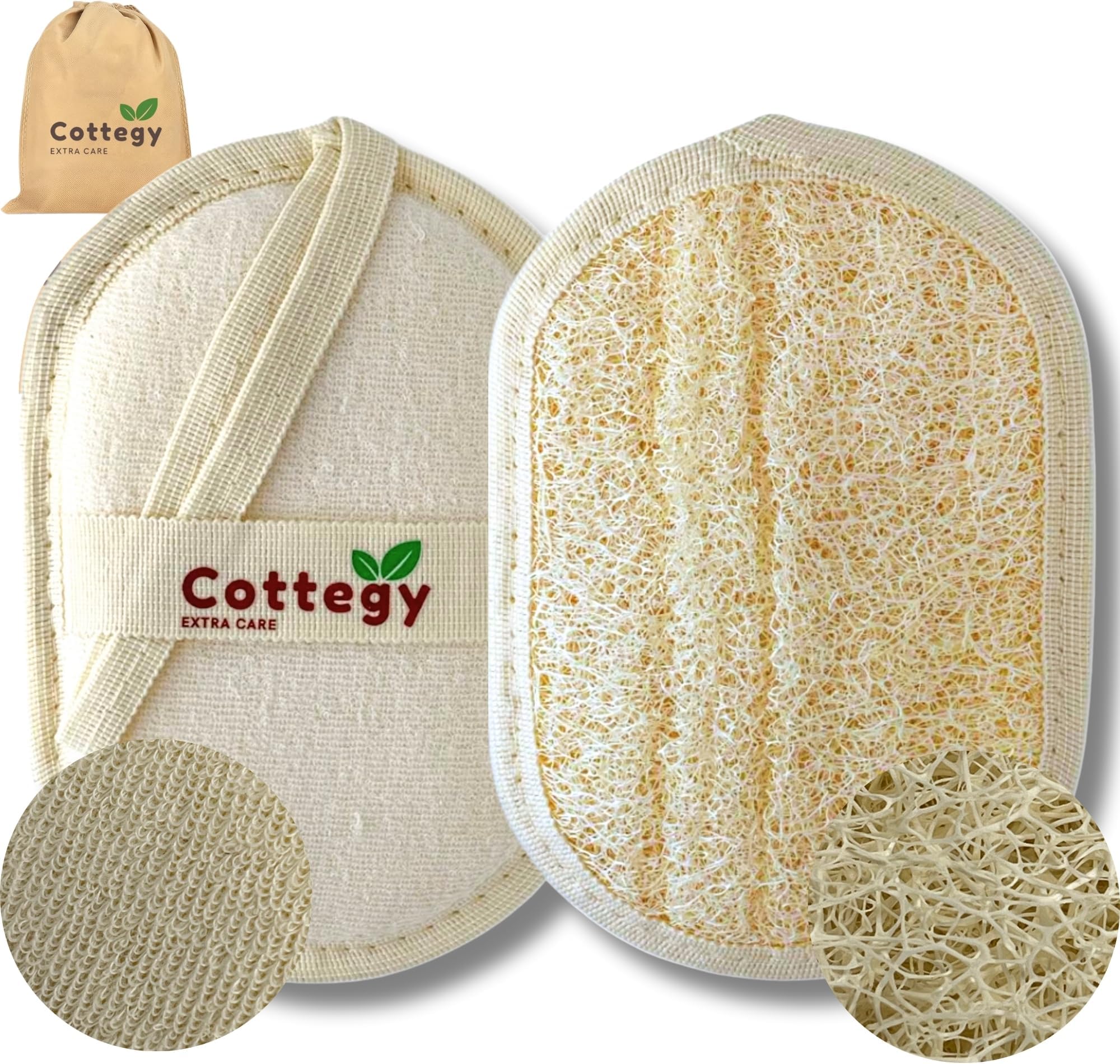 Amazon.com: Mifoci 6 Pcs Natural Loofah Sponge 12 Inch Luffa Bath ...