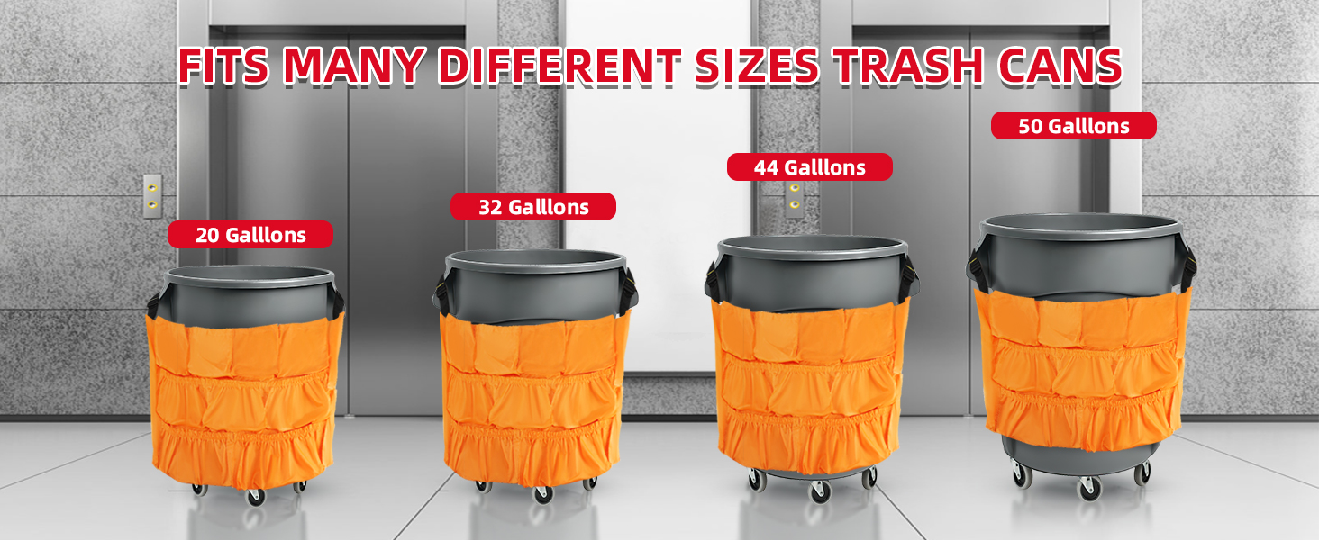 Janitorial Trash Bins Omega 32 Ga Garbage Bin/Trash Bin (120 L)