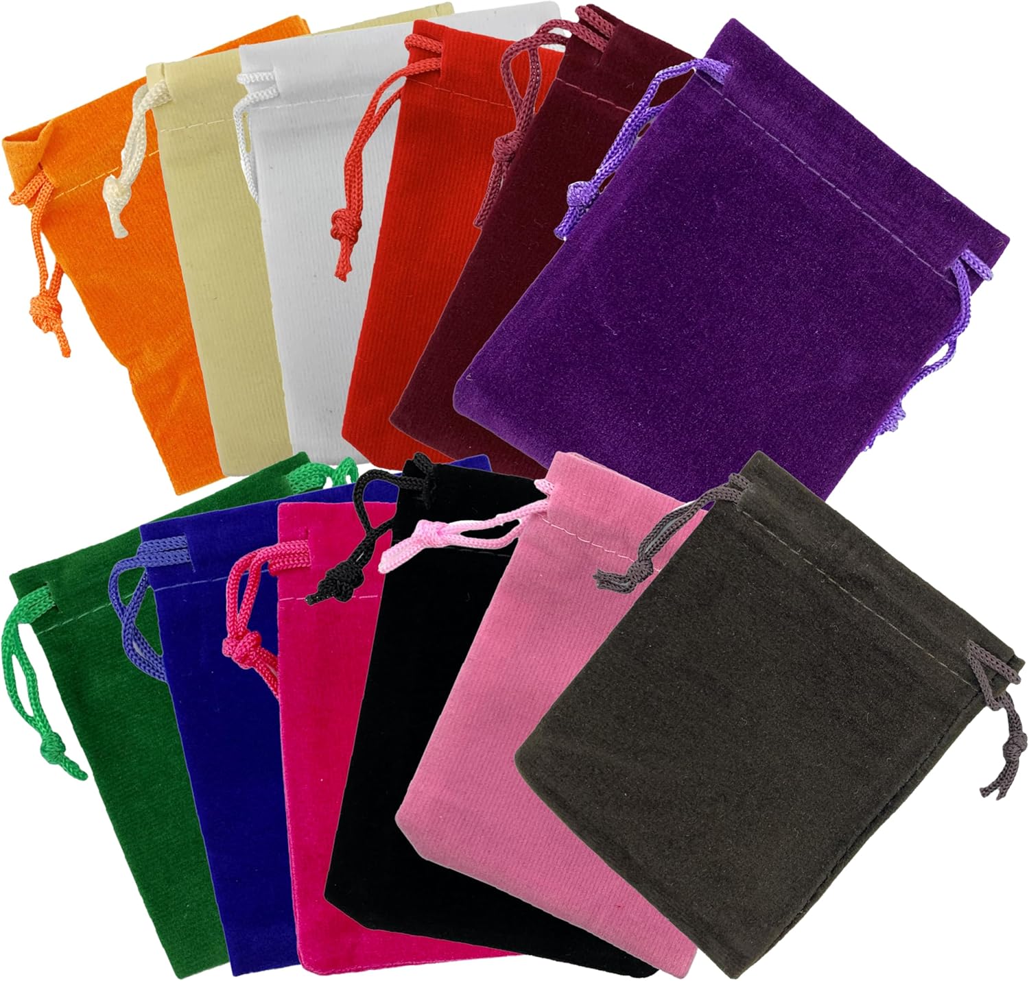 Amazon.com: Palmhomee Pack of 48 3x4 Inch Velvet Drawstring Bags Gift ...