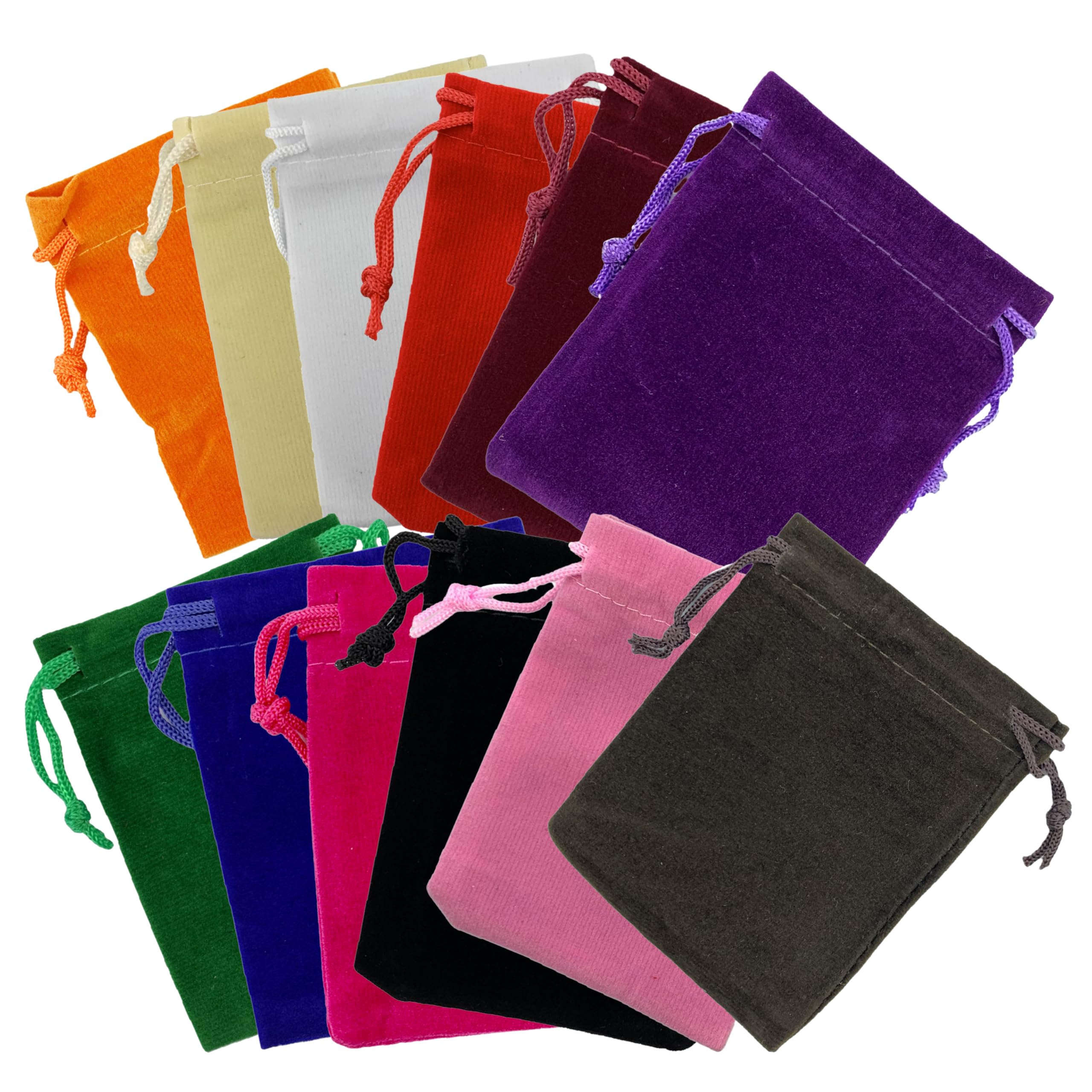 Amazon.com: Palmhomee Pack of 48 3x4 Inch Velvet Drawstring Bags Gift ...