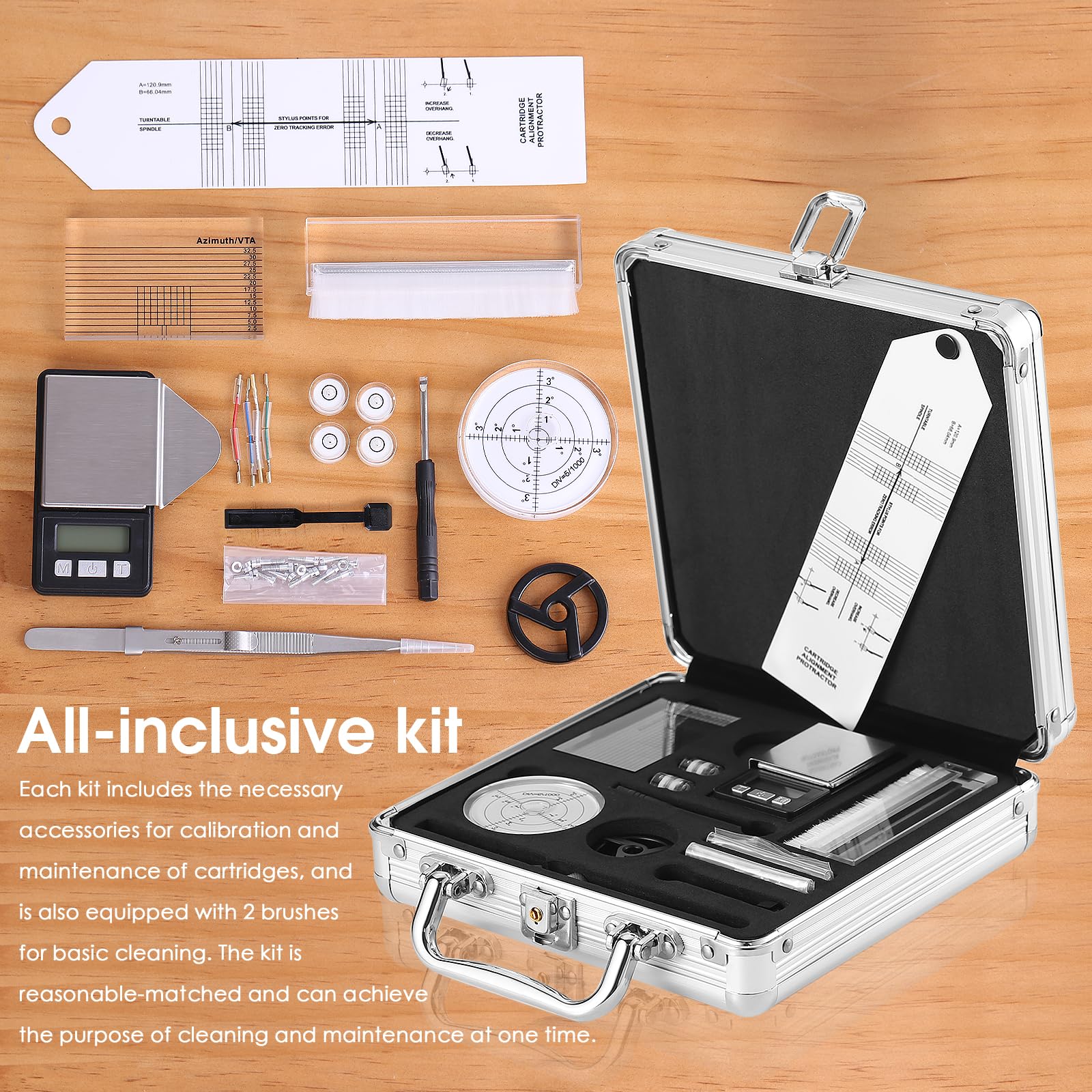 Snapklik.com : Turntable Cartridge Alignment: Tonearm Setup Kit w/Force ...