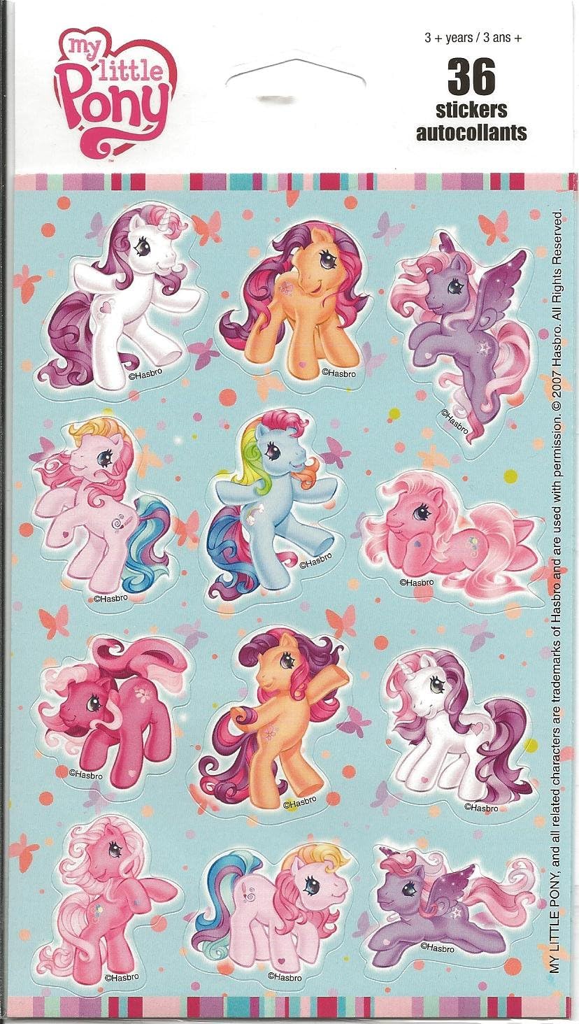 Amazon.com: My Little Pony Scrapbook Stickers : Toys & Games