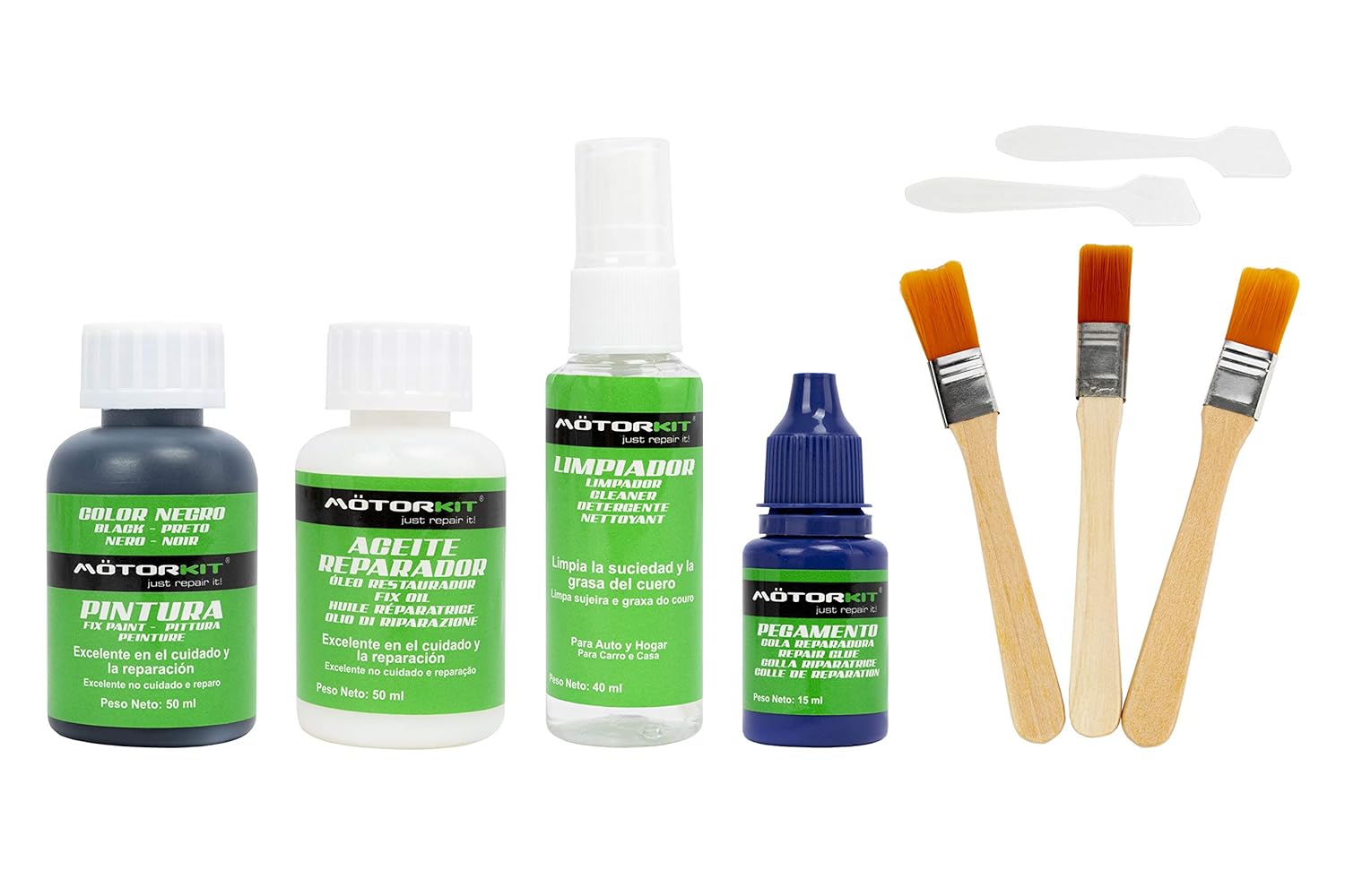 Visbella LG0220BK1B DIY Leather Color Restoration Kit, Black, black ...