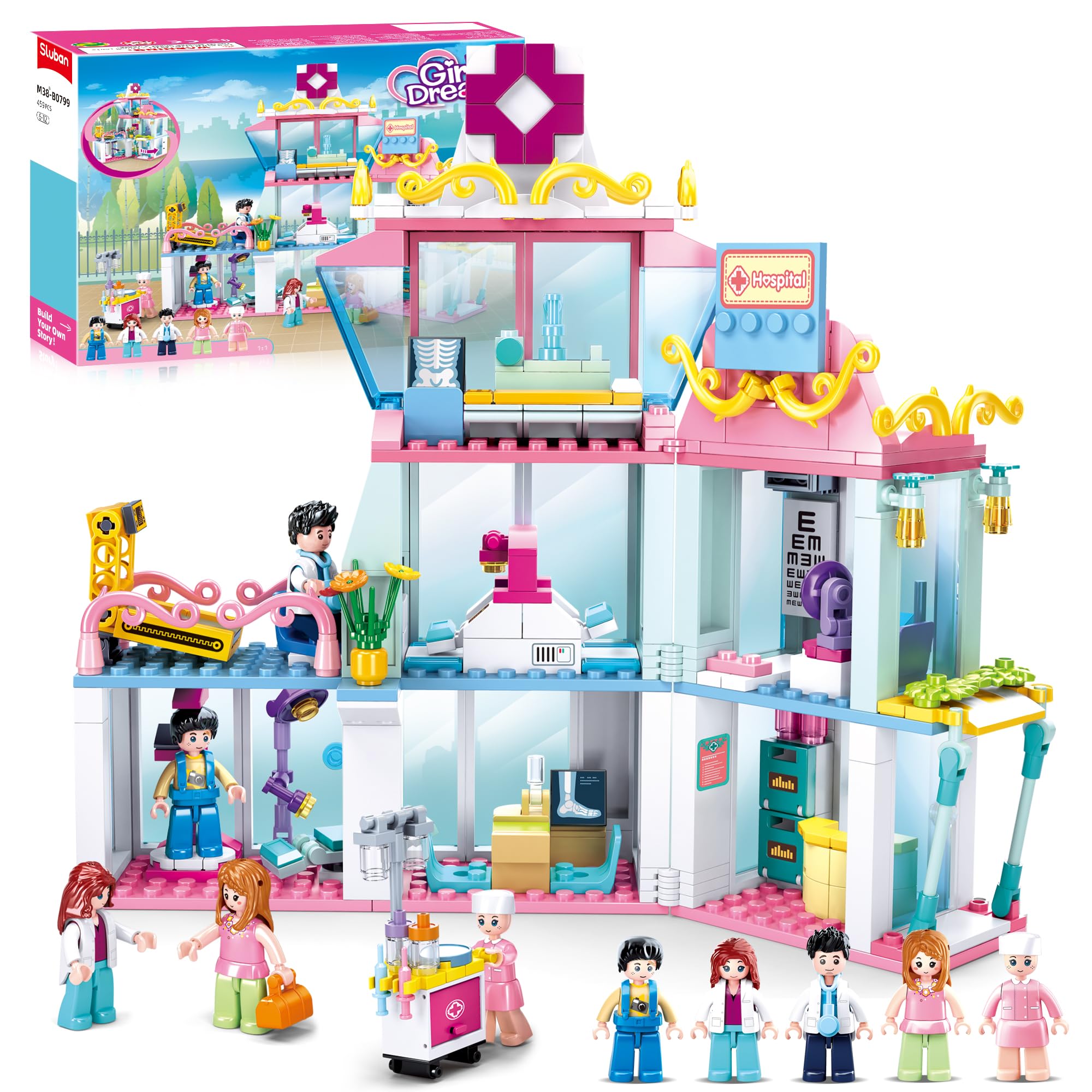 Friends Hospital Building Sets for Girls 6-12, City Physical ...