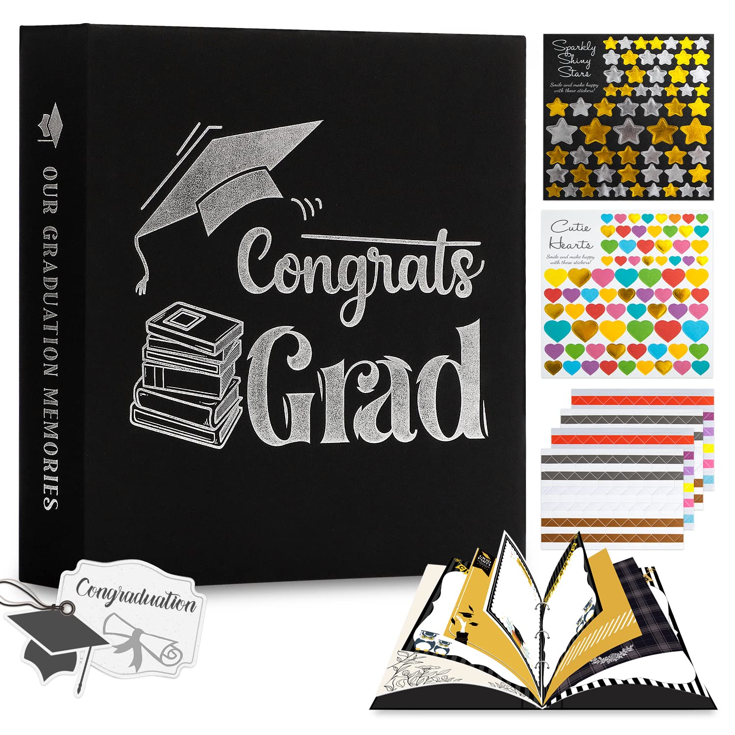 Snapklik.com : Lanpn Graduation Scrapbook Kit Photo Album, Linen DIY ...