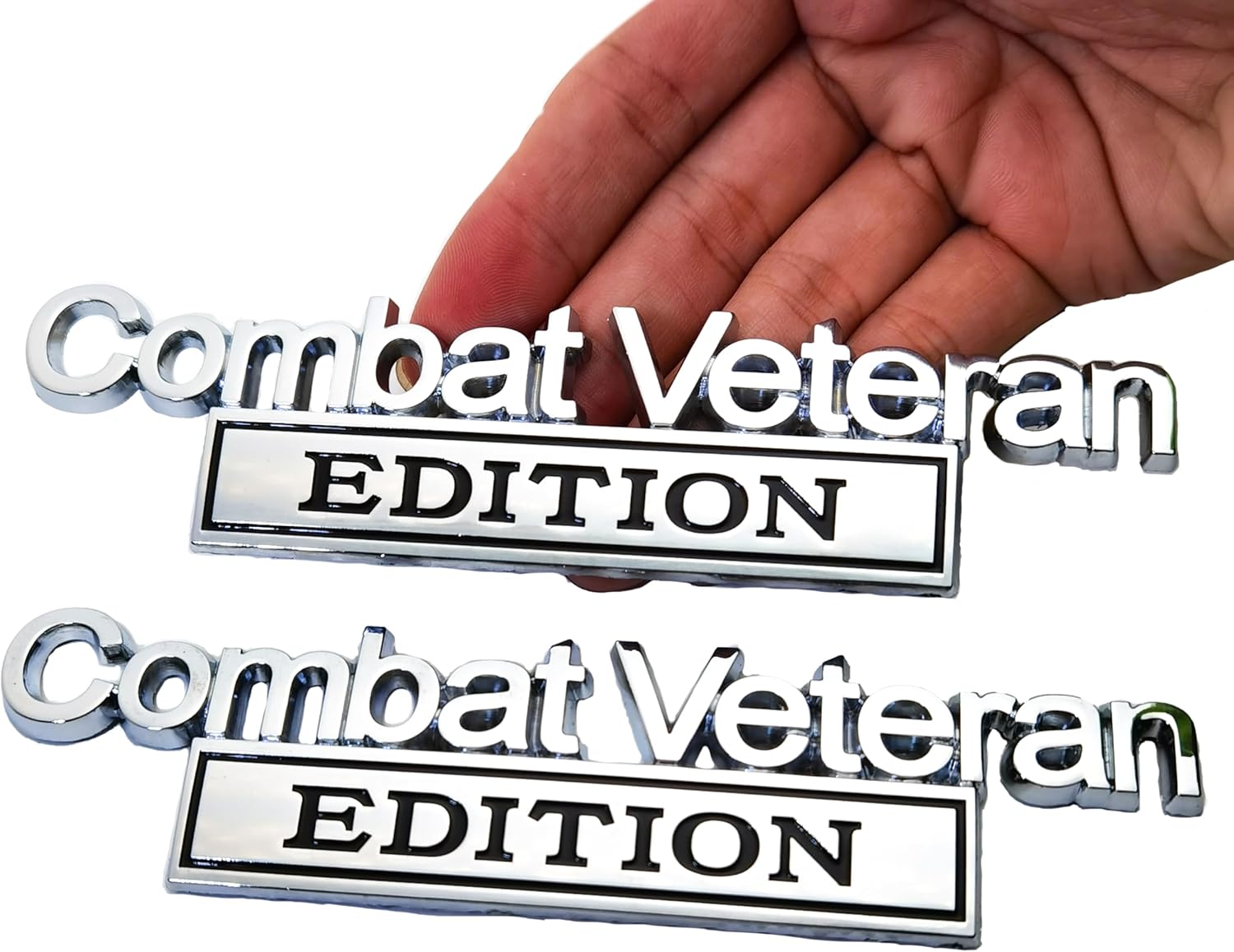 Amazon.com: Combat Veteran Edition Emblem Car Decals, Warrior Soldier ...