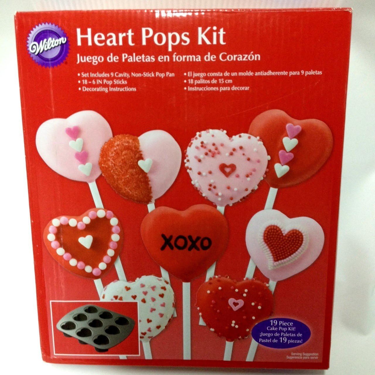 Amazon.com: Wilton Heart Pops Kit- Just the Heart Shaped Pan: Home ...
