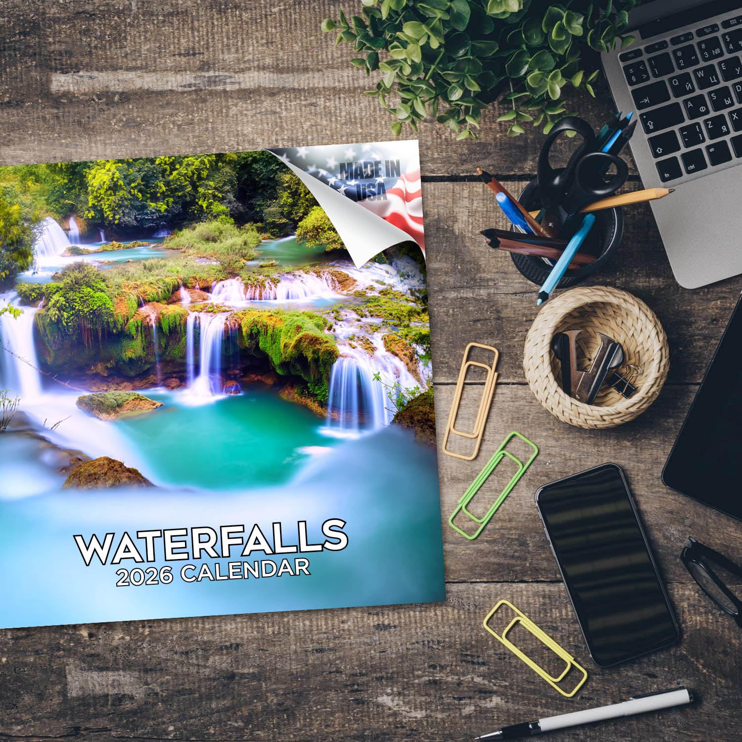 Snapklik.com : 2026 Waterfalls Calendar - 16 Month 12x24 Monthly Wall ...