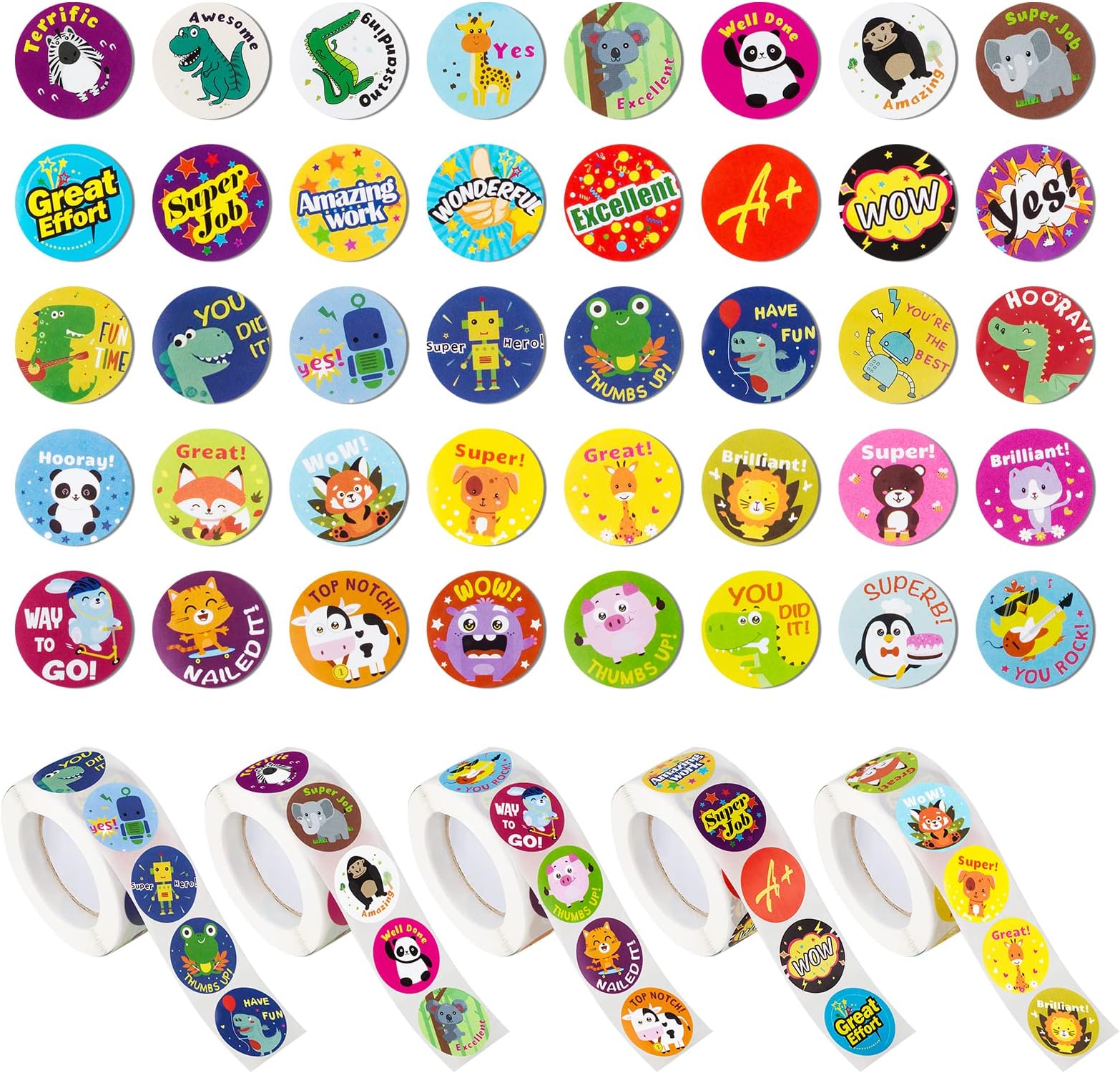 Amazon.com: Youngever 3060 Motivational Stickers, Inspiring Planner ...