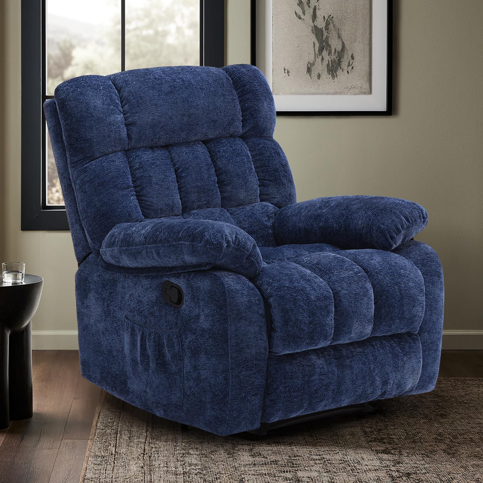 STARY 110°-160° Adjustable Ergonomic Rocker Chair with Footrest ...