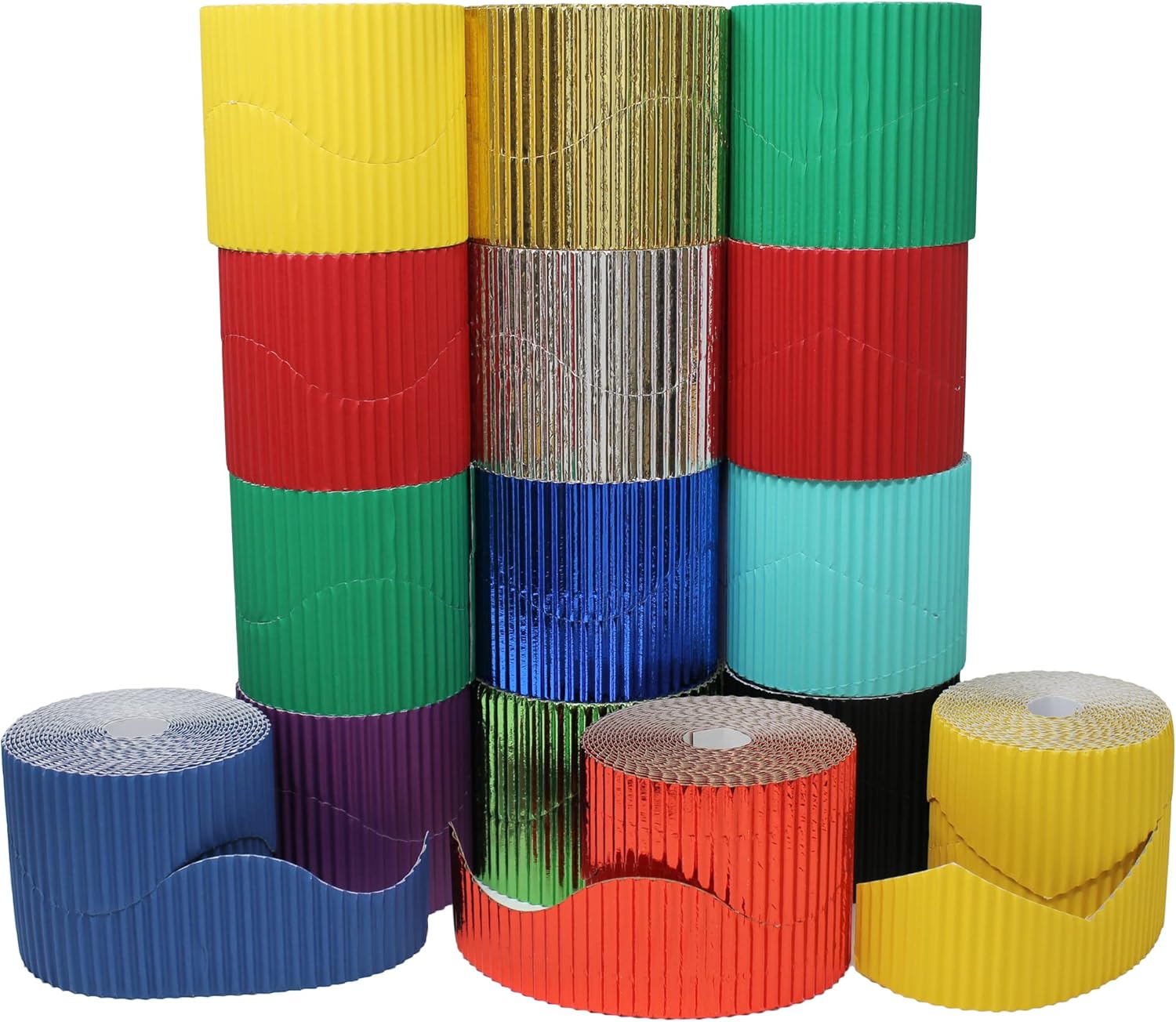 Amazon.com: Bright Ideas Assorted Edge Corrugated Border Box PK15 ...