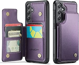 Amazon.com: Vinich for Samsung Galaxy S24 FE Wallet Case with Card Holder, RFID Blocking Credit ...
