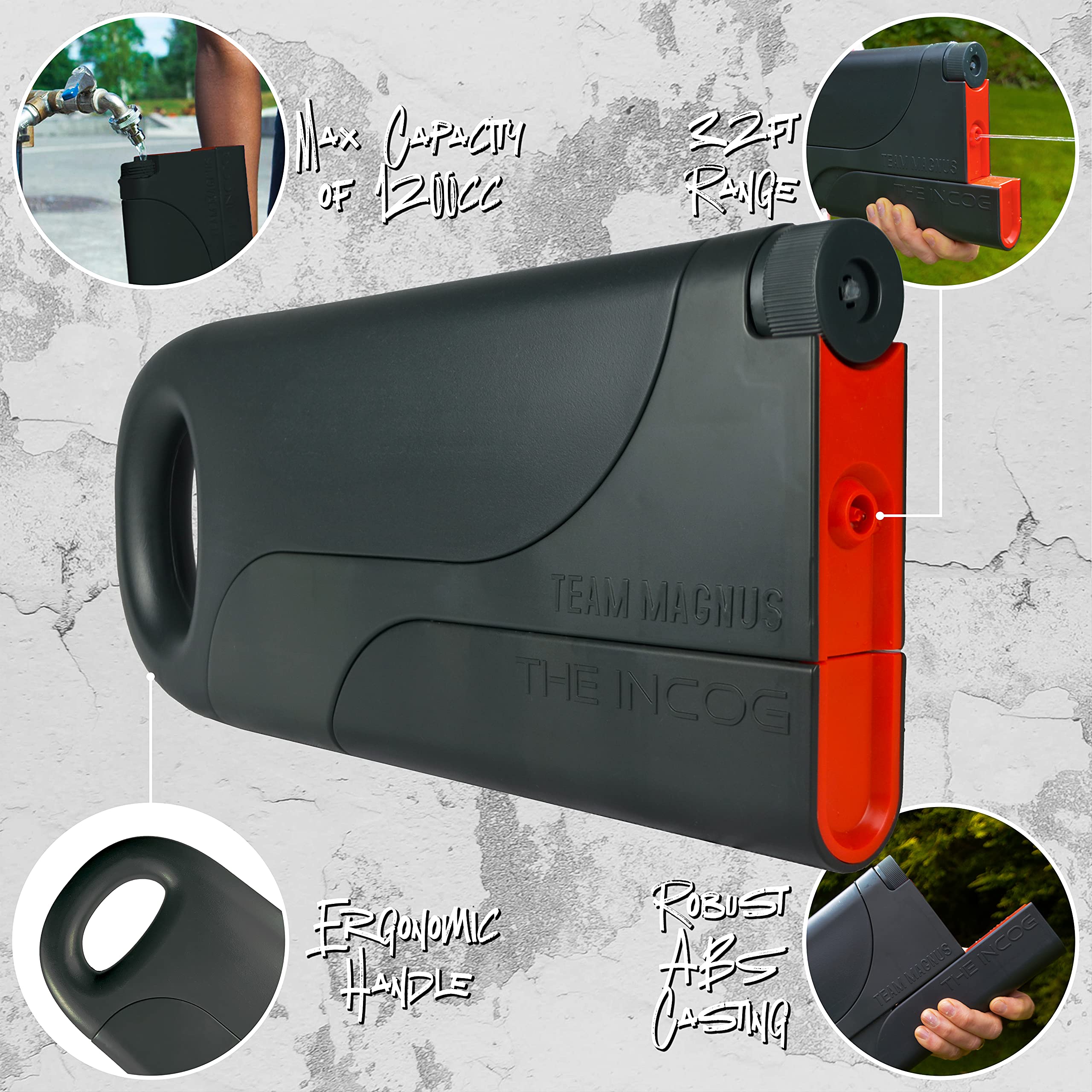 Buy TEAM MAGNUS Incog Water Guns 1200CC - Powerful and Stealthy Online ...