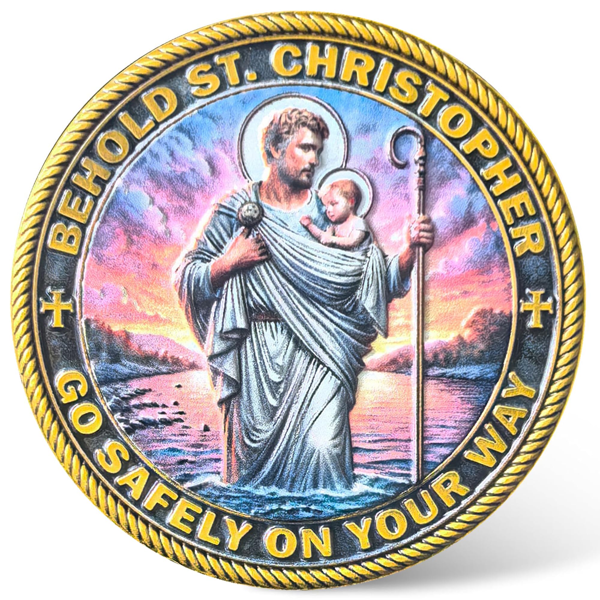St. Christopher Protection Travel Coin St. Christopher Protection Coin ...