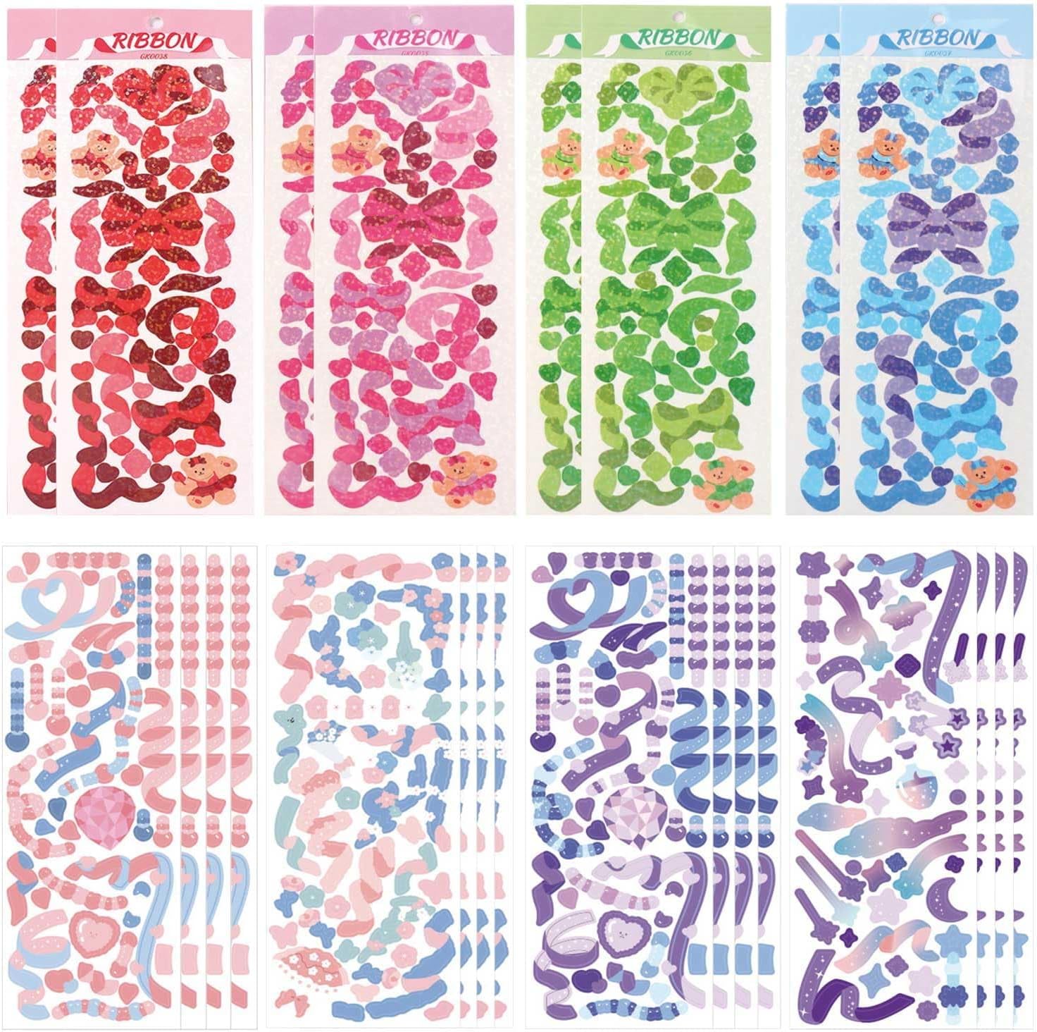 Amazon.com: 100 Sheets Korean Deco Stickers Set,Photocard Stickers,Cute ...