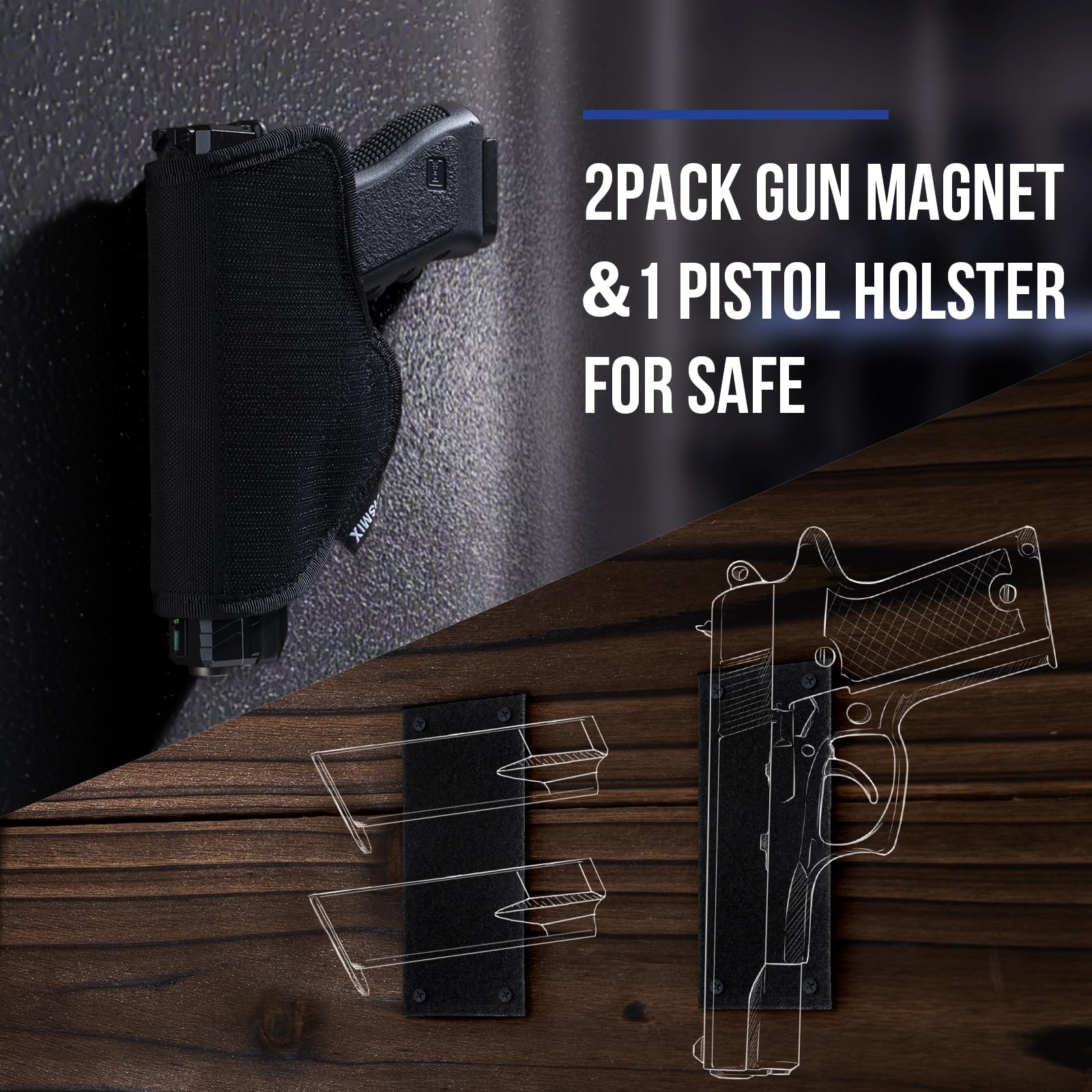 Snapklik.com : VISMIX Gun Magnet, Gun Magnet For Vehicle, Car Gun ...