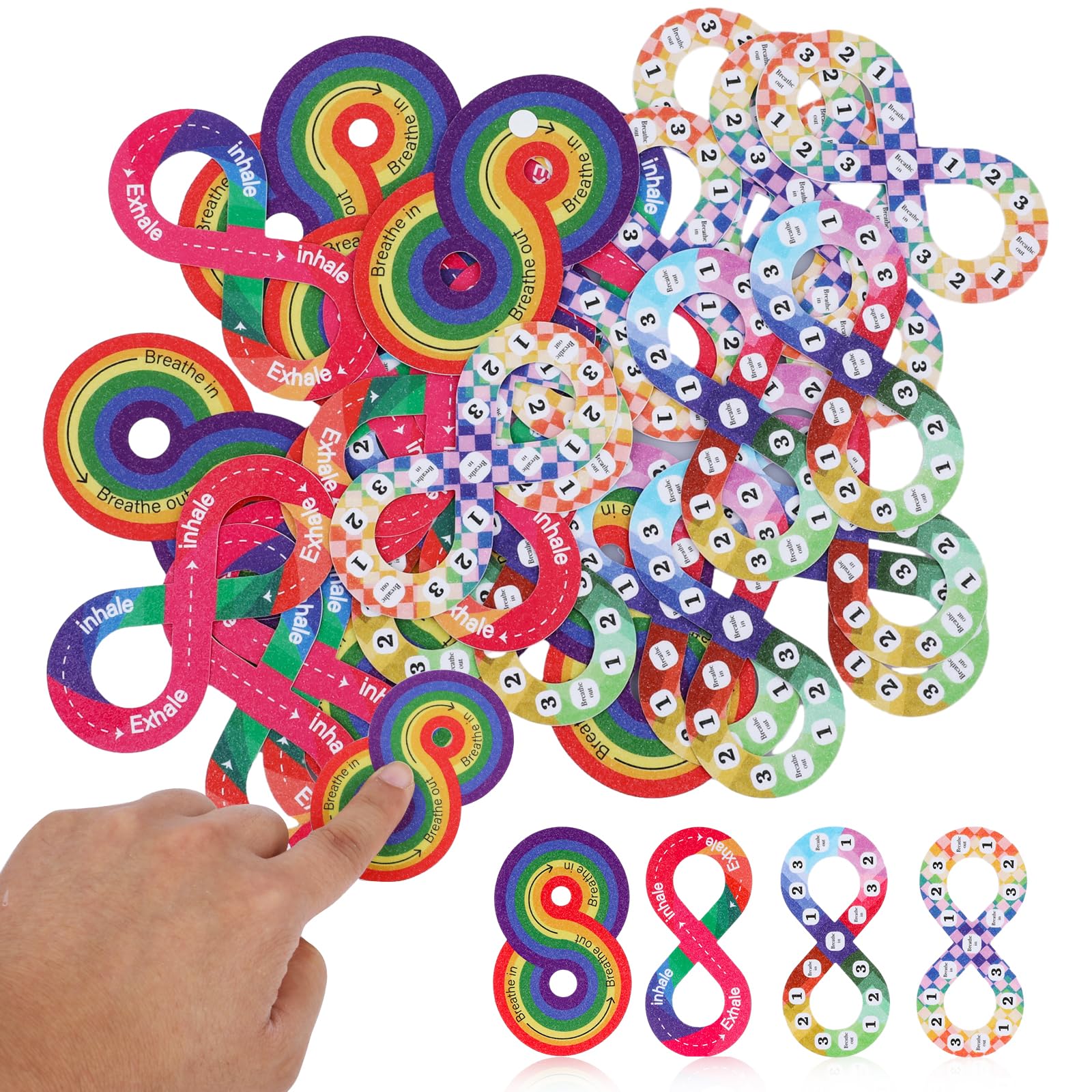 Amazon.com: 12 Pcs Calm Stickers for Anxiety Sensory Stickers, Reusable ...