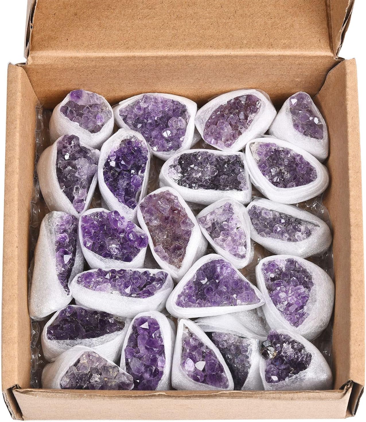 Amazon.com: JIC Gem 1 Lb Natural Clear Quartz Crystals Points Bulk ...