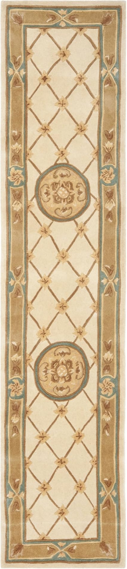 Amazon.com: SAFAVIEH Naples Collection 2'3" x 10' Ivory / Caramel ...