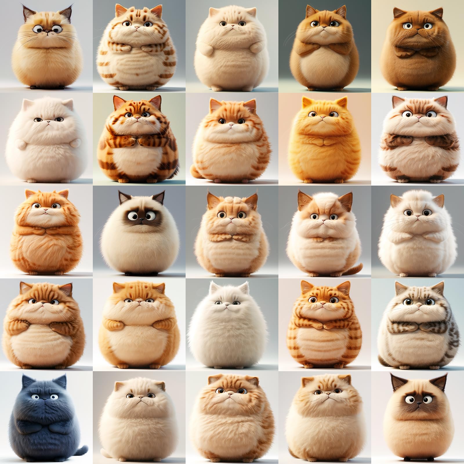 Amazon.com: Bgraamiens Puzzle-Chubby Plush Cats- Puzzles for Adults ...