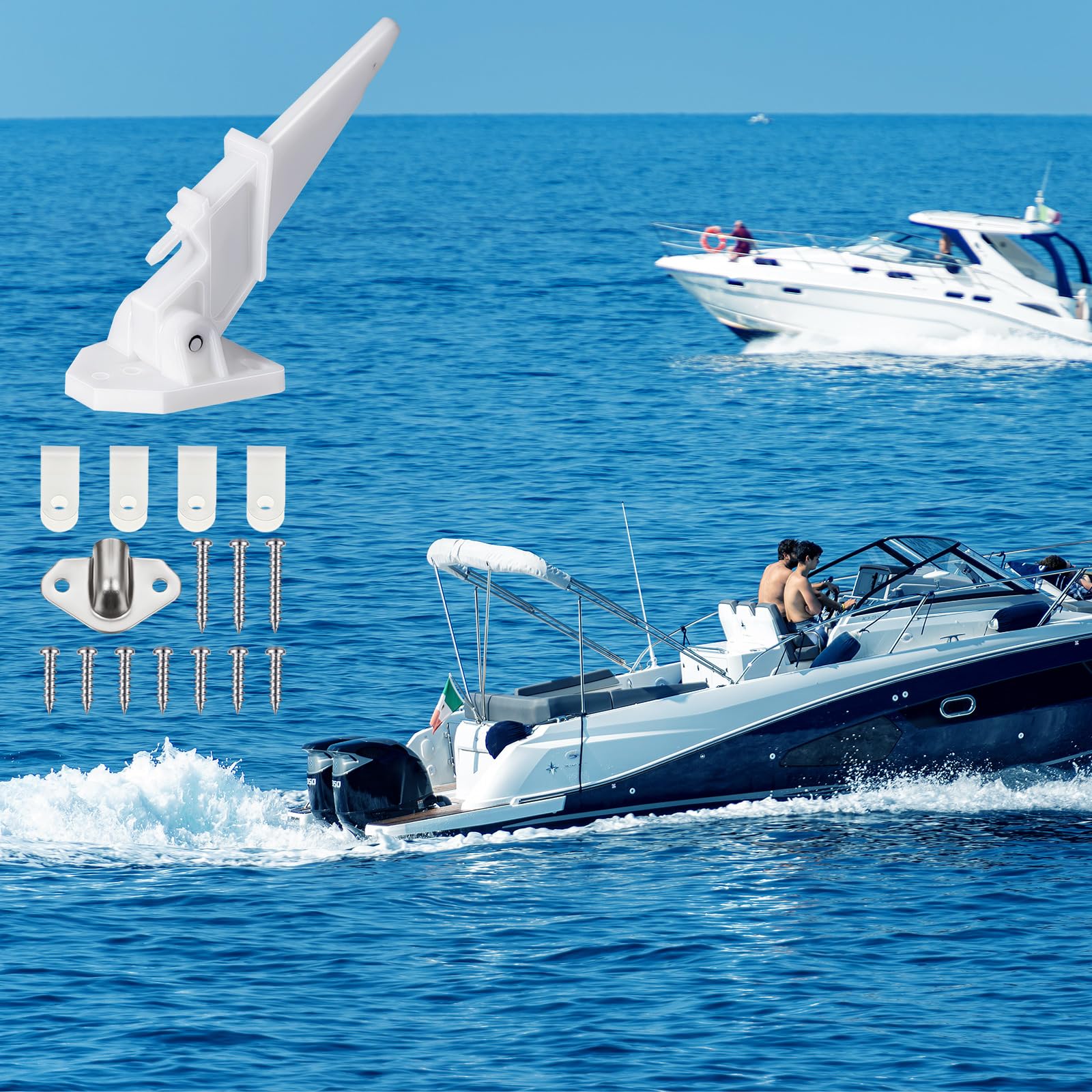 Snapklik.com : Datanly 4 Pcs Marine Speedometer Pitot Tube 80 Mph Boat ...