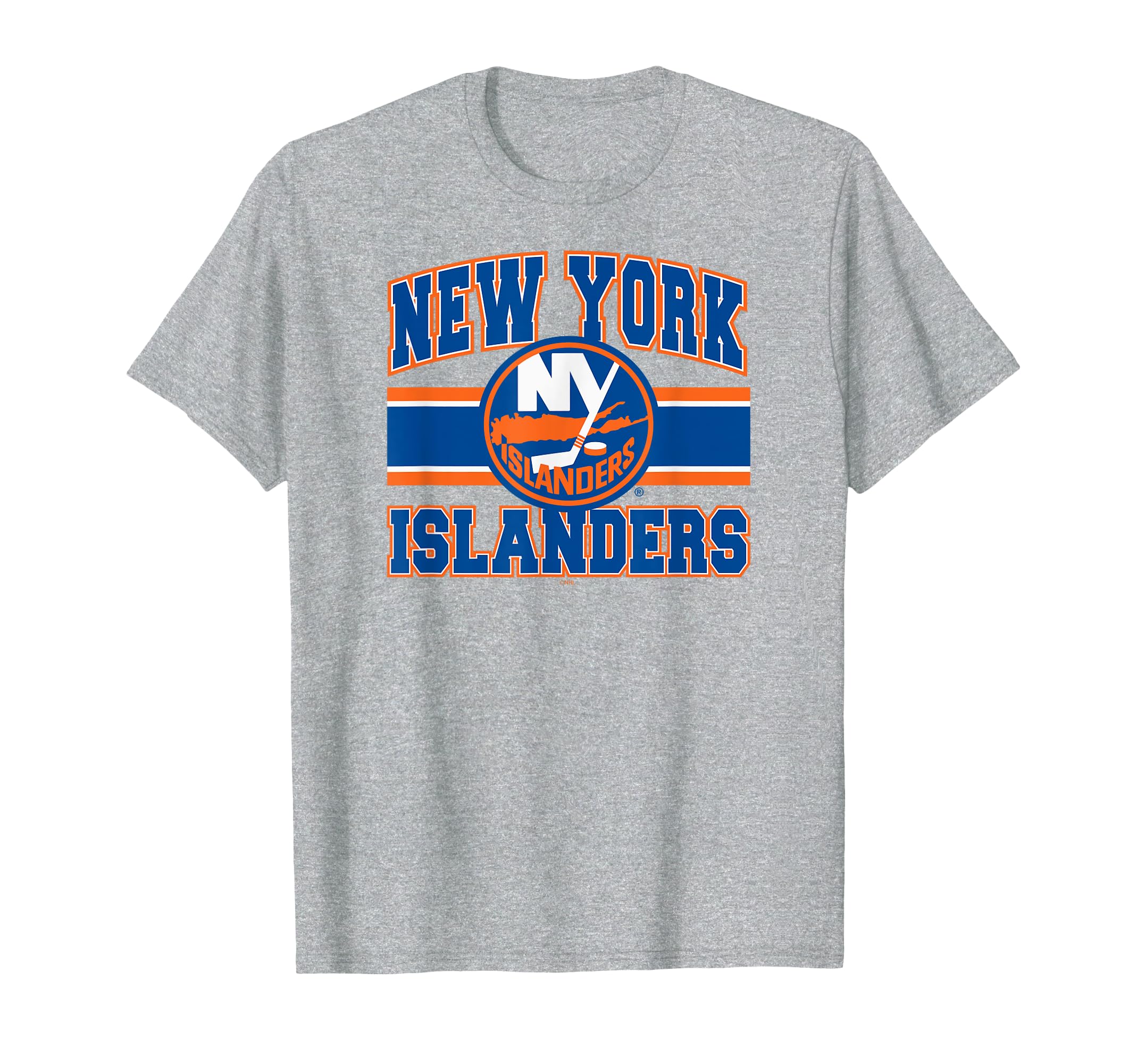 Amazon.com : New York Islanders Stripe Gray Officially Licensed T-Shirt ...