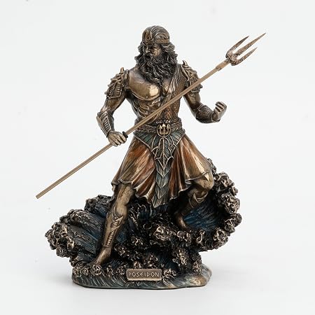 Amazon.com: Veronese Design 8" Tall Poseidon Ruler of The Sea Holding ...