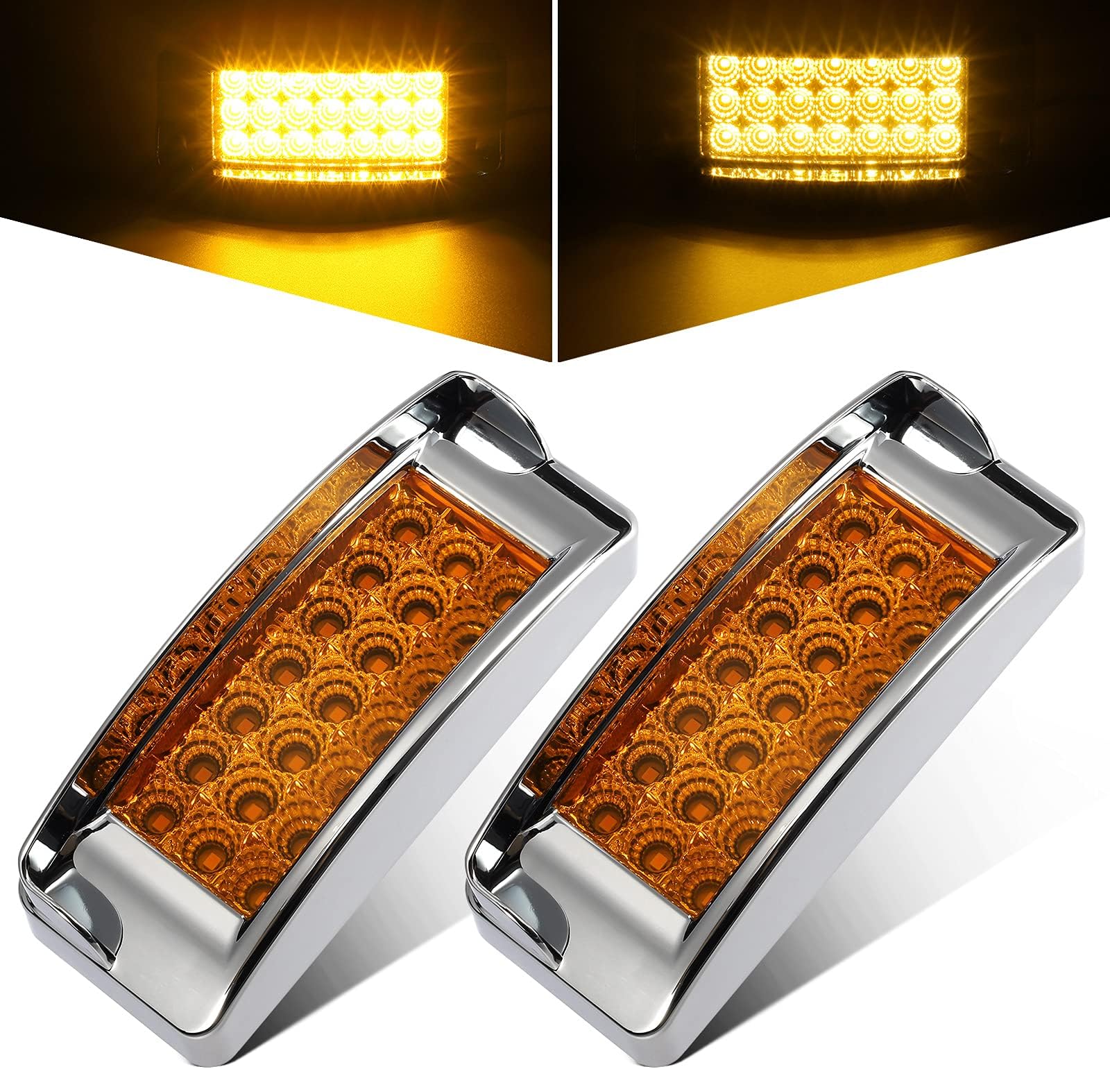 Amazon.com: Maxxima M20395Y Amber 2" x 6" Super Bright LED Combination ...