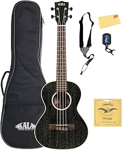 Amazon.com: Kala Salt & Pepper Doghair Gloss Finish Mahagony Tenor ...