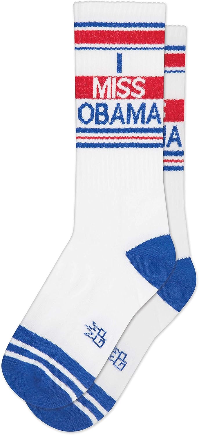Amazon.com: Gumball Poodle I MISS OBAMA Socks Make A Statement, Unisex ...