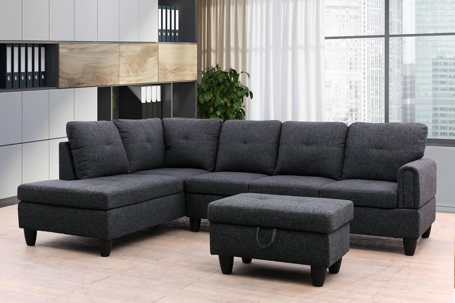 Amazon.com: Star Home Living Sara L-Shape sectional Sofa Set : Home ...