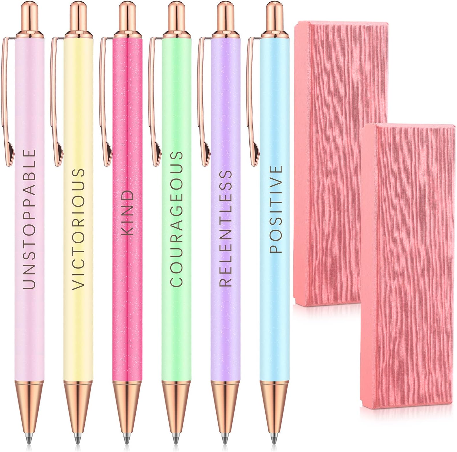 Amazon.com : Outus 6 Pcs Christmas Fancy Pens for Women Motivational ...