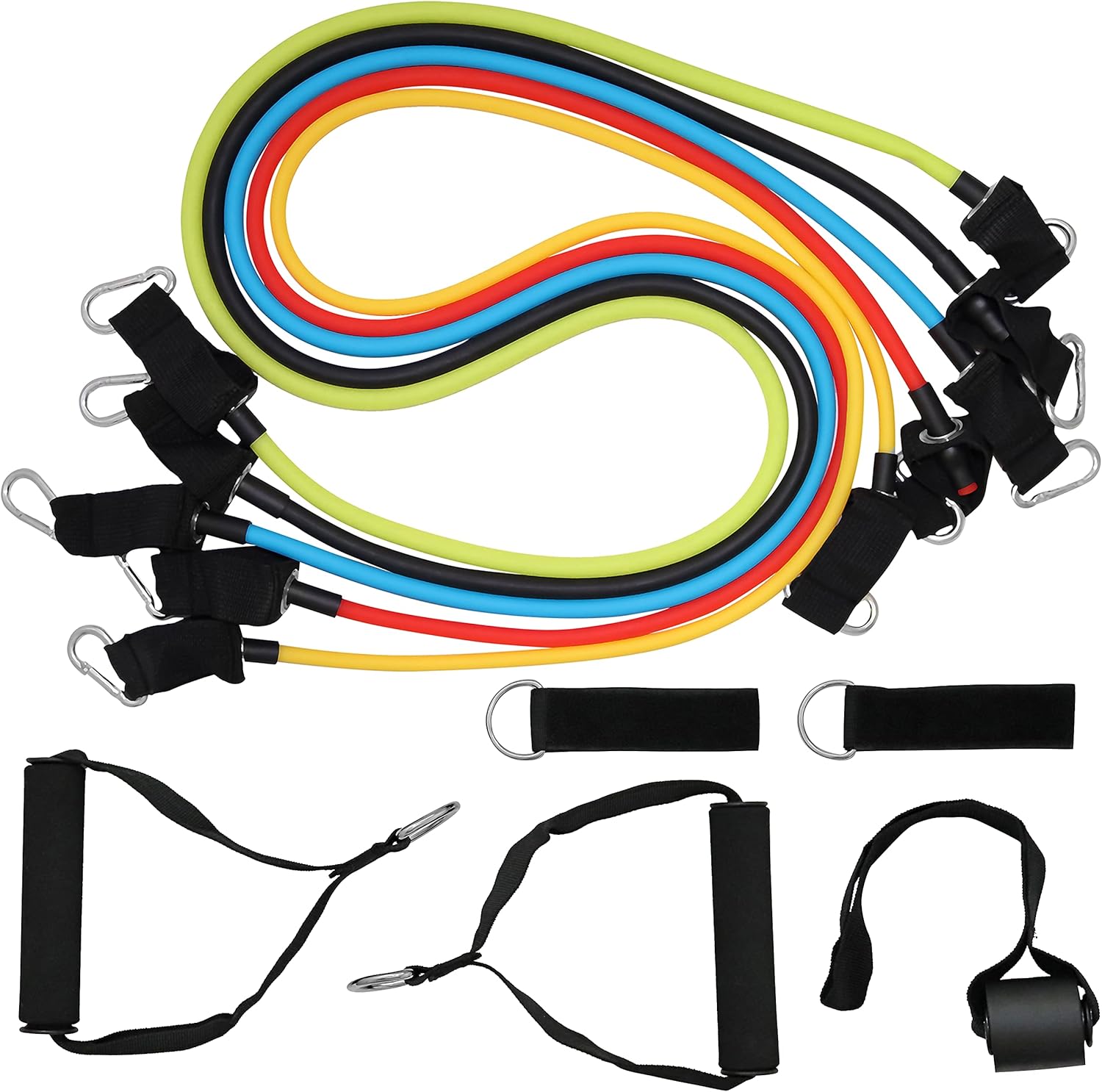 SportVida Chest Expander Fitness mit Griff. Gummibänder Fitness und ...