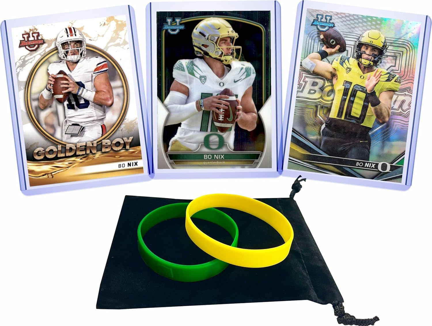 Amazon.com: Bo Nix (3) Assorted Football Cards Gift Pack : Collectibles ...