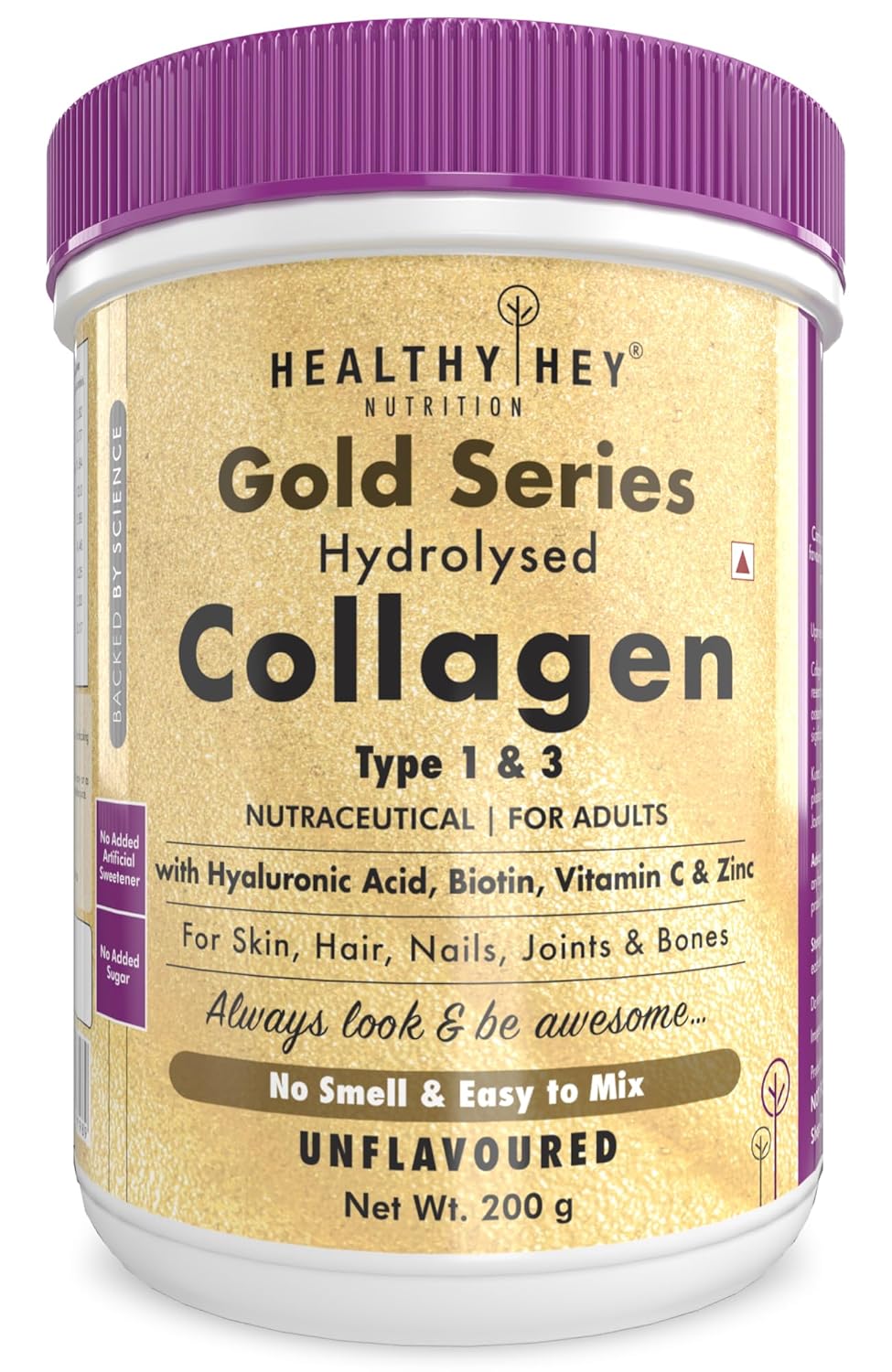 HealthyHey Nutrition Collagen Gold Series with Hyaluronic Acid ...