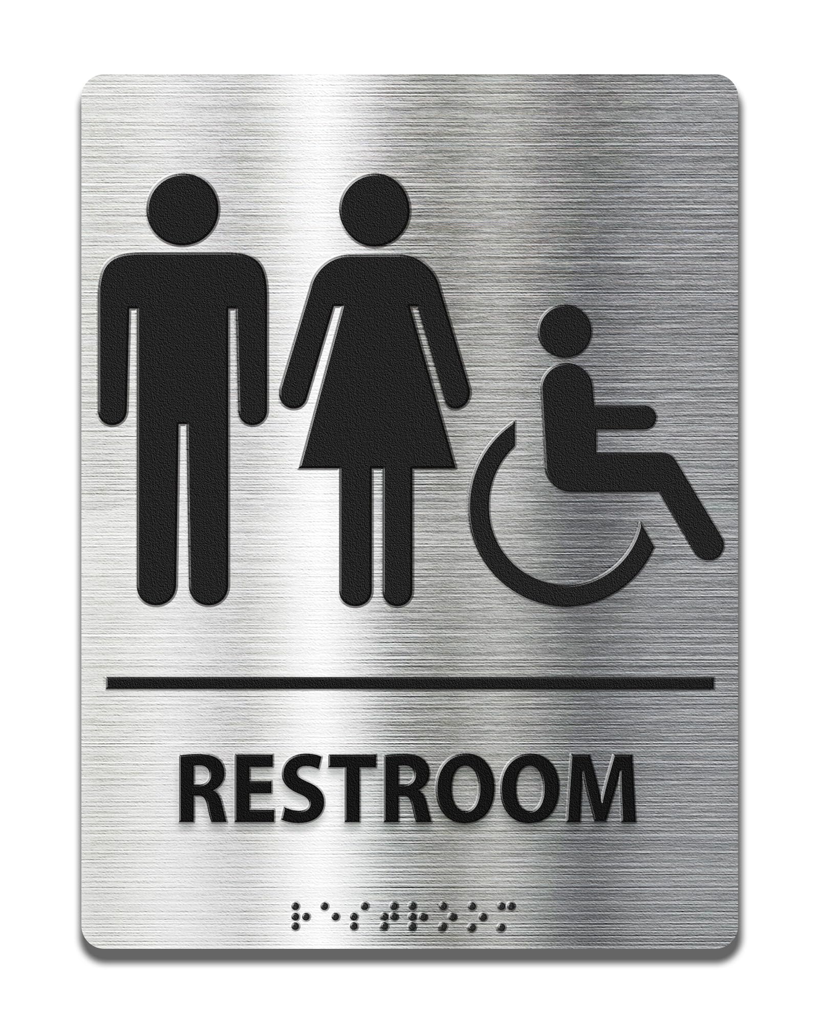 Snapklik.com : ADA-Mark Modern Restroom Sign For Business - ADA ...