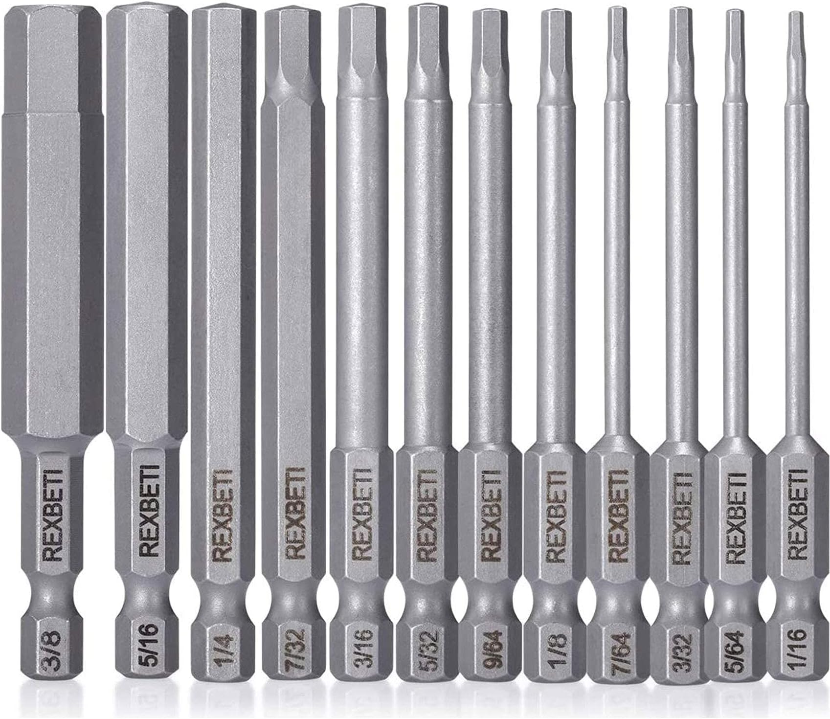 VEGA 9/64" Hex Power Bits. Professional Grade ¼ Inch Hex Shank 9/64", 2 ...