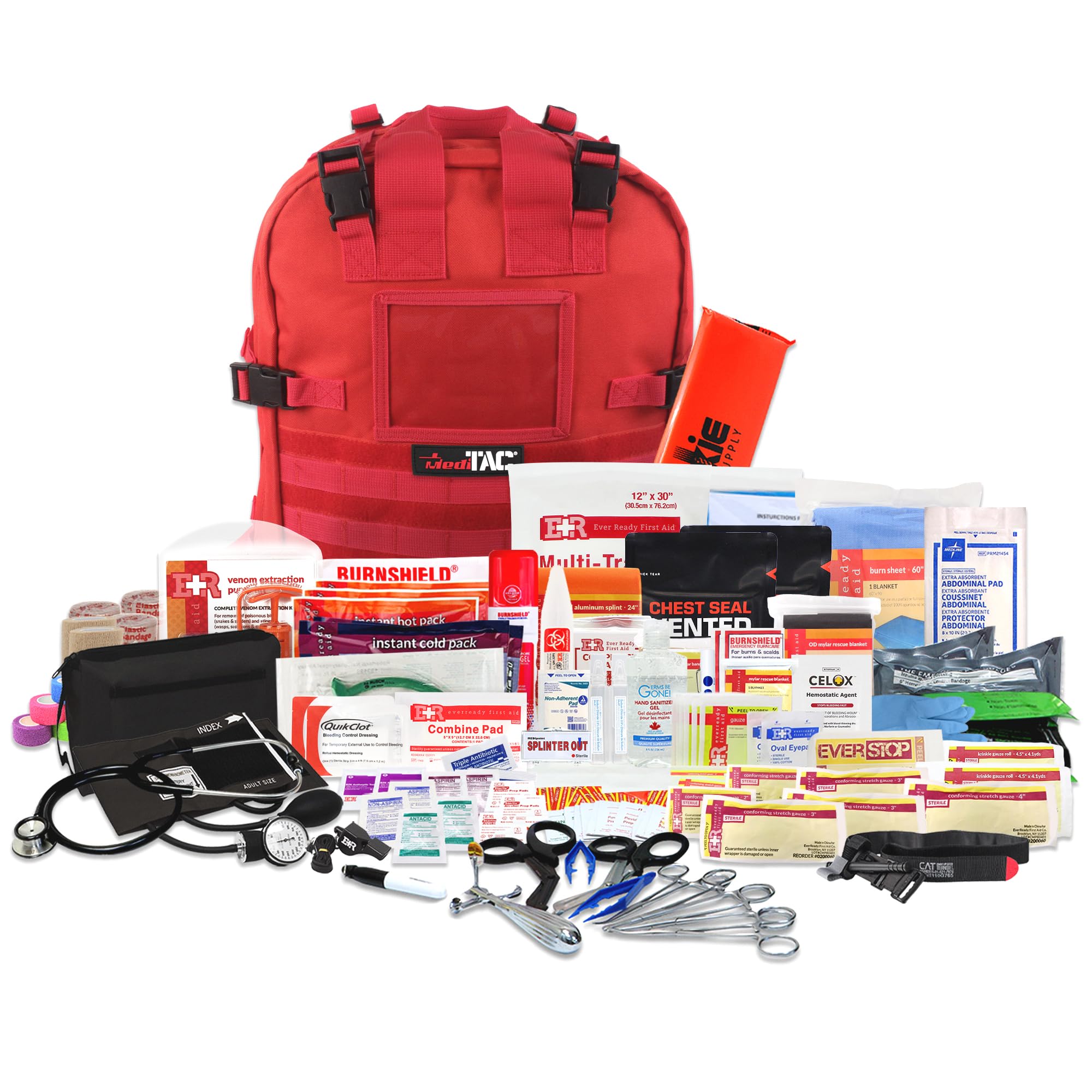 Amazon.com: MediTac Filled Deluxe Special Ops Tactical Field Medical ...